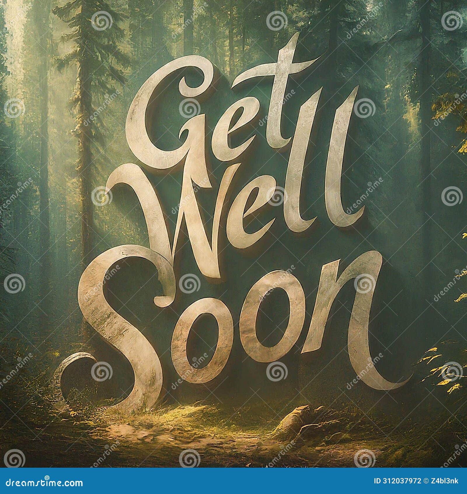 Illustration Get Well Soon Card Background Stock Illustration ...