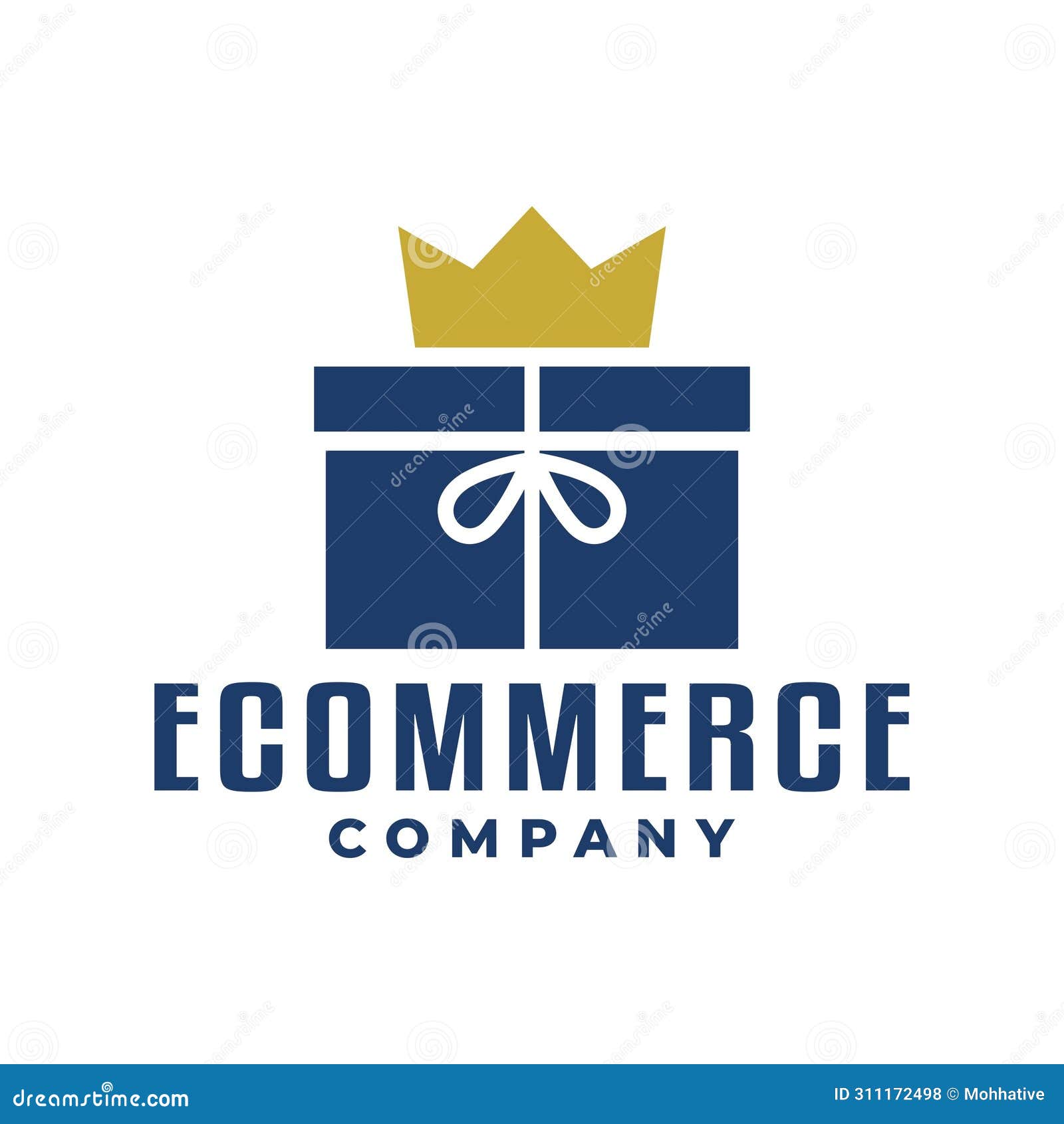 Illustration of a Gift Box with a Crown. Good for Gift Shop Stock ...