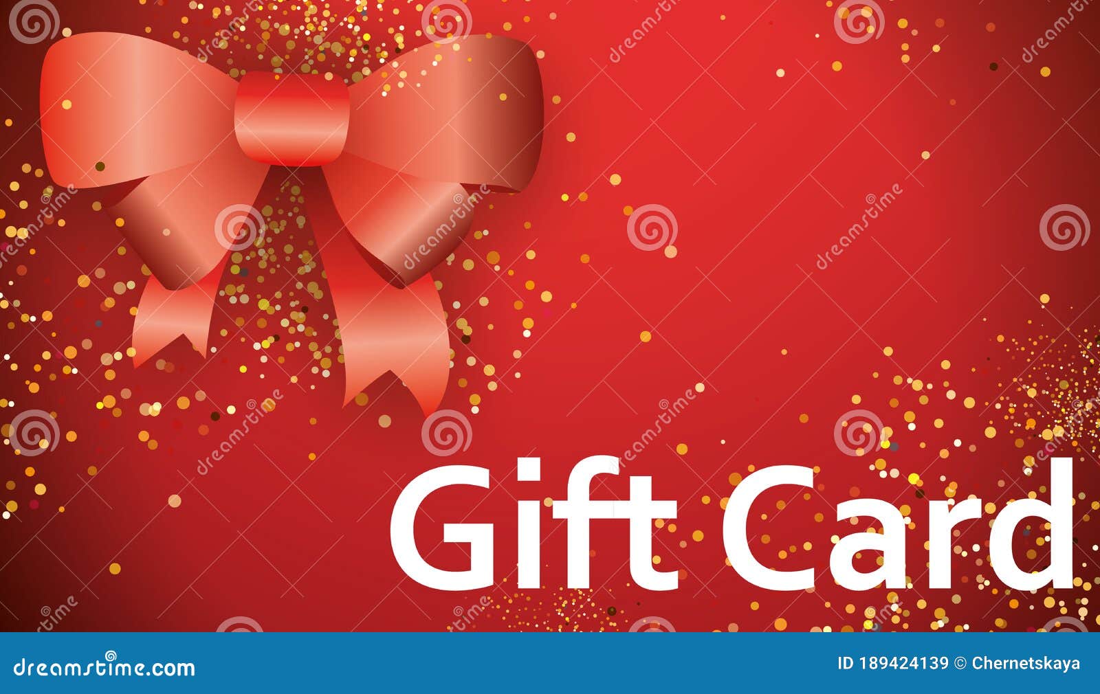 Gift card with bow stock illustration. Illustration of cardboard ...