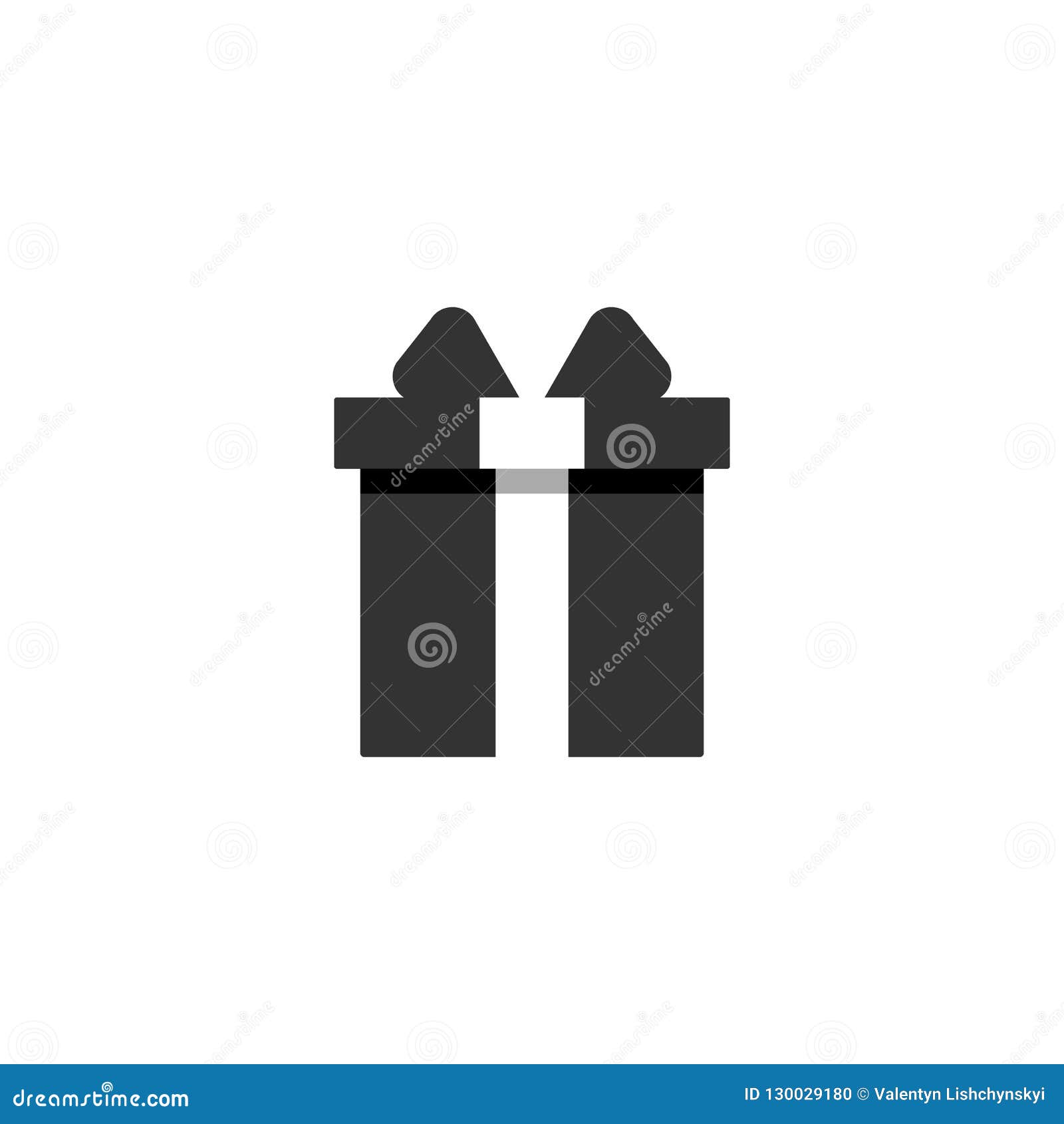 Illustration of Gift Icon on White Background Stock Illustration ...