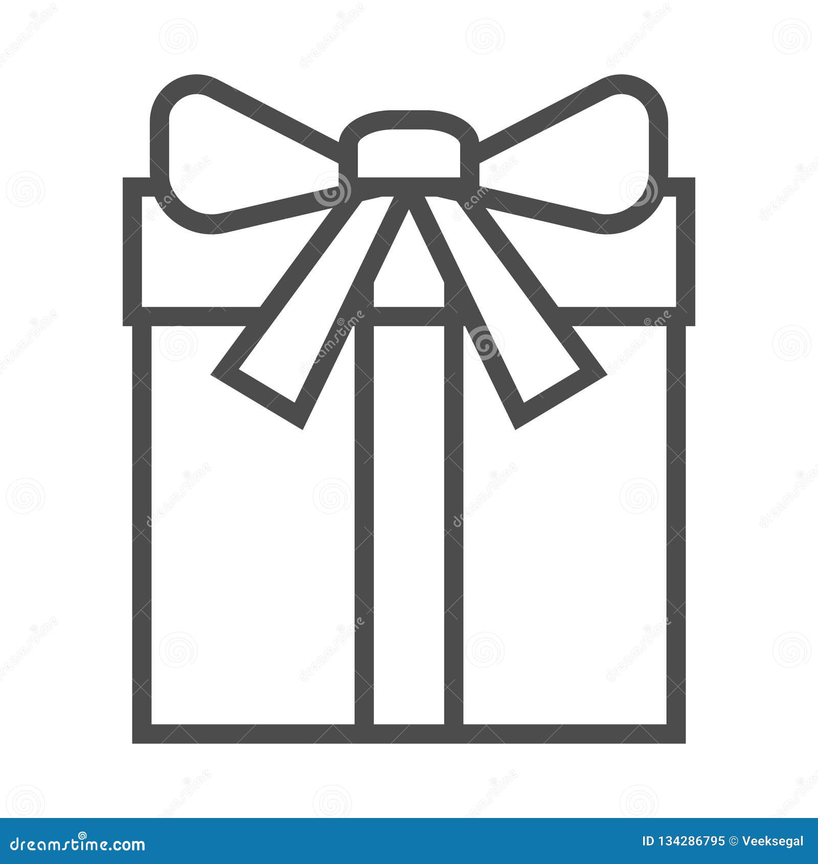 Illustration of Gift Icon on White Background a Stock Vector ...