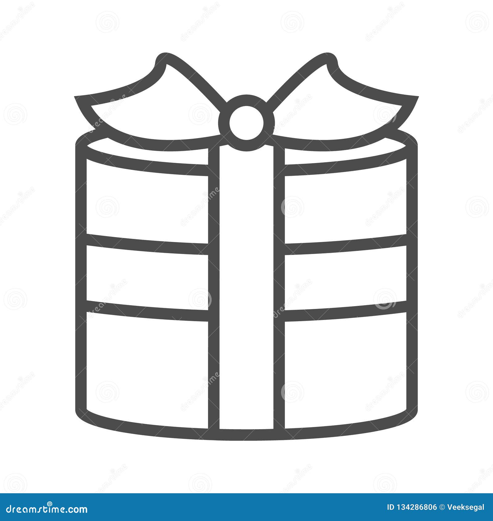 Illustration of Gift Icon on White Background D Stock Vector ...