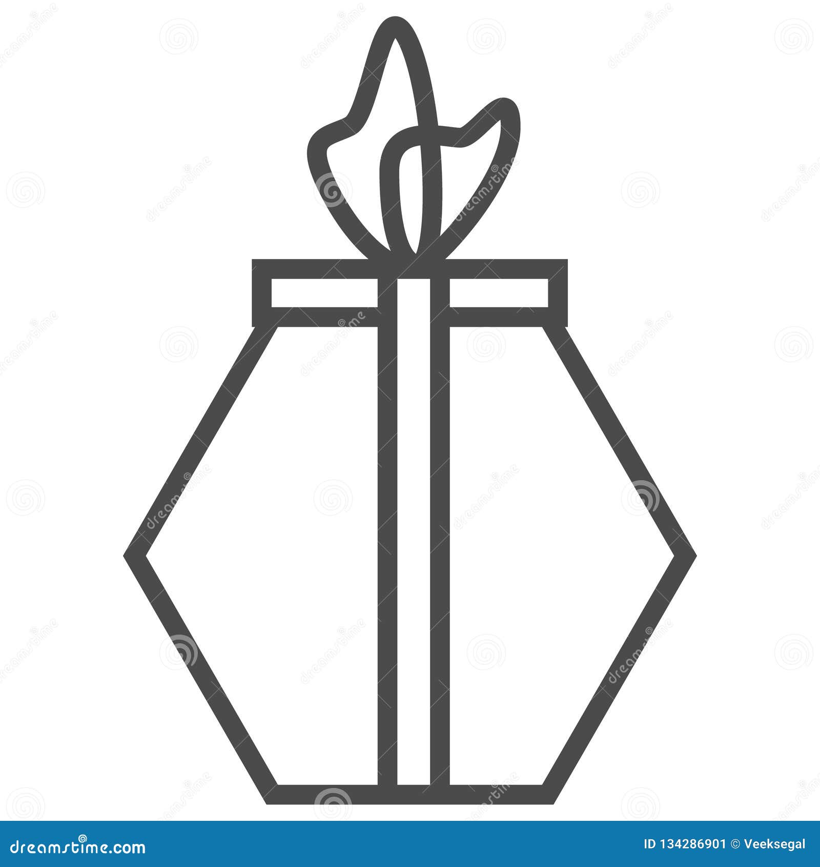 Illustration of Gift Icon on White Background L Stock Vector ...