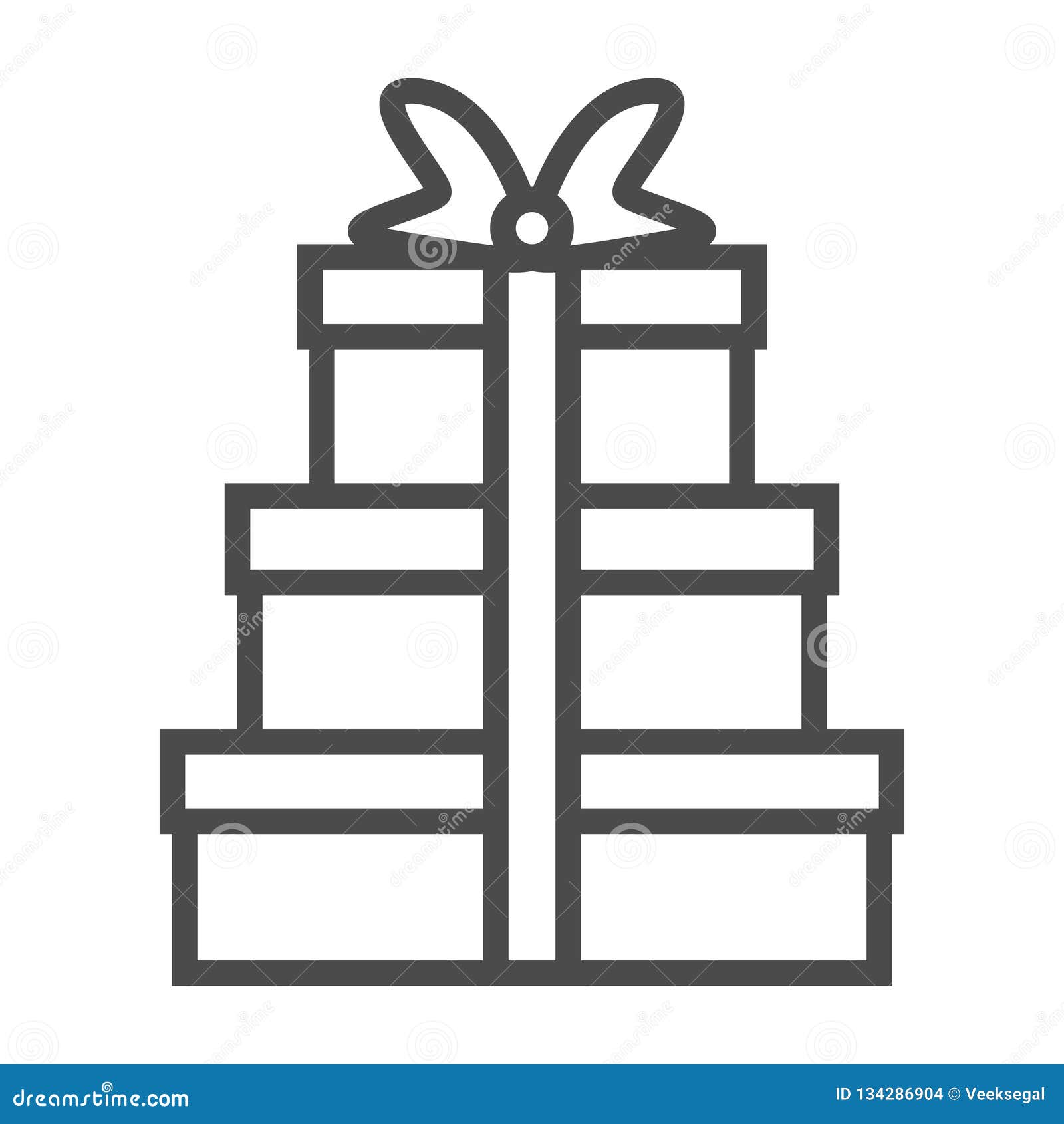 Illustration of Gift Icon on White Background M Stock Vector ...