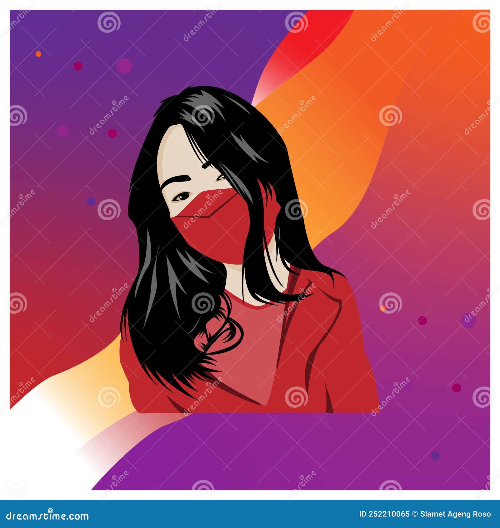 Illustration of a Girl Photo Design Vector Stock Vector - Illustration ...