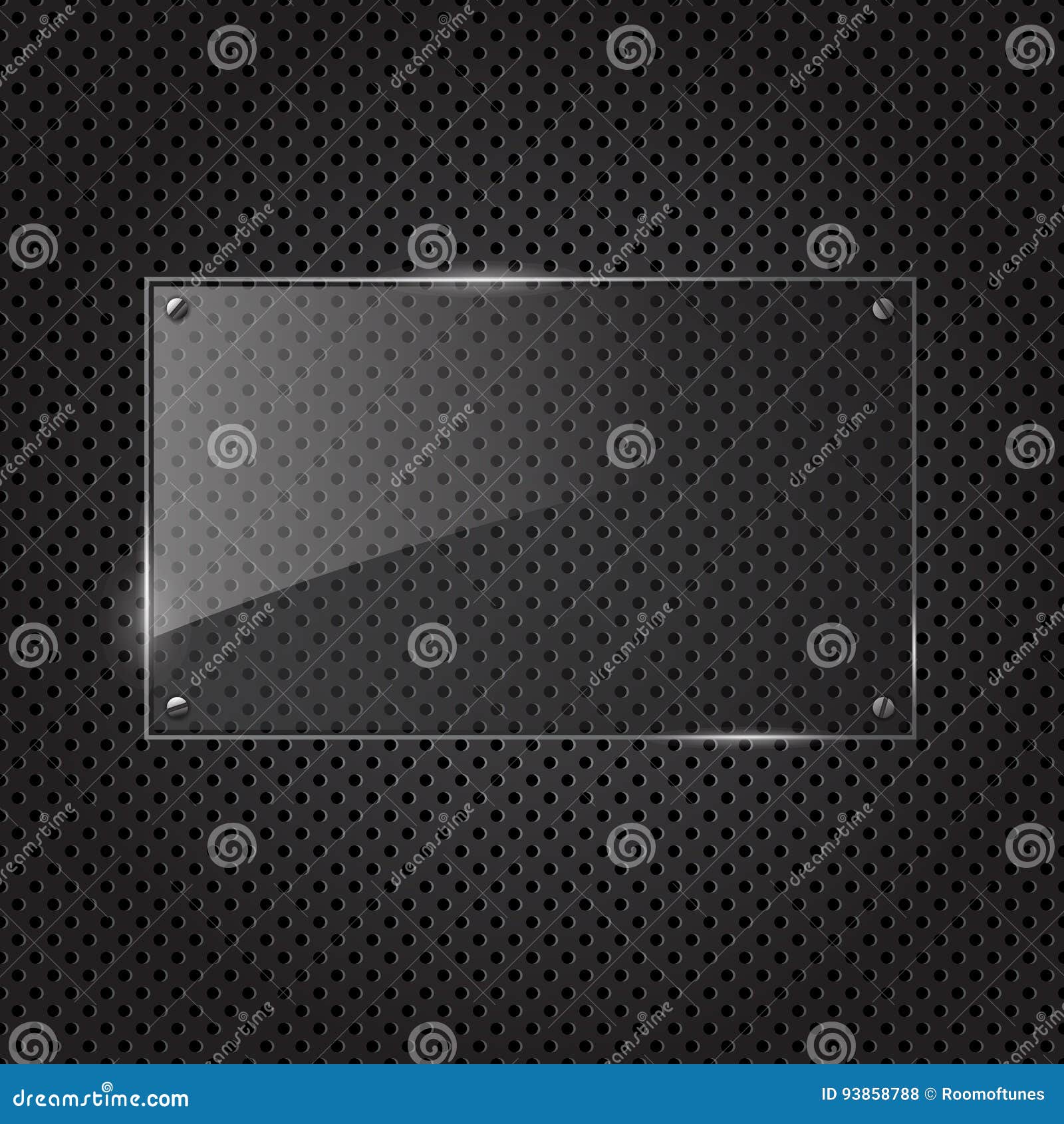 Illustration of Glass or Plastic Transparent Panel on Speaker Grill ...