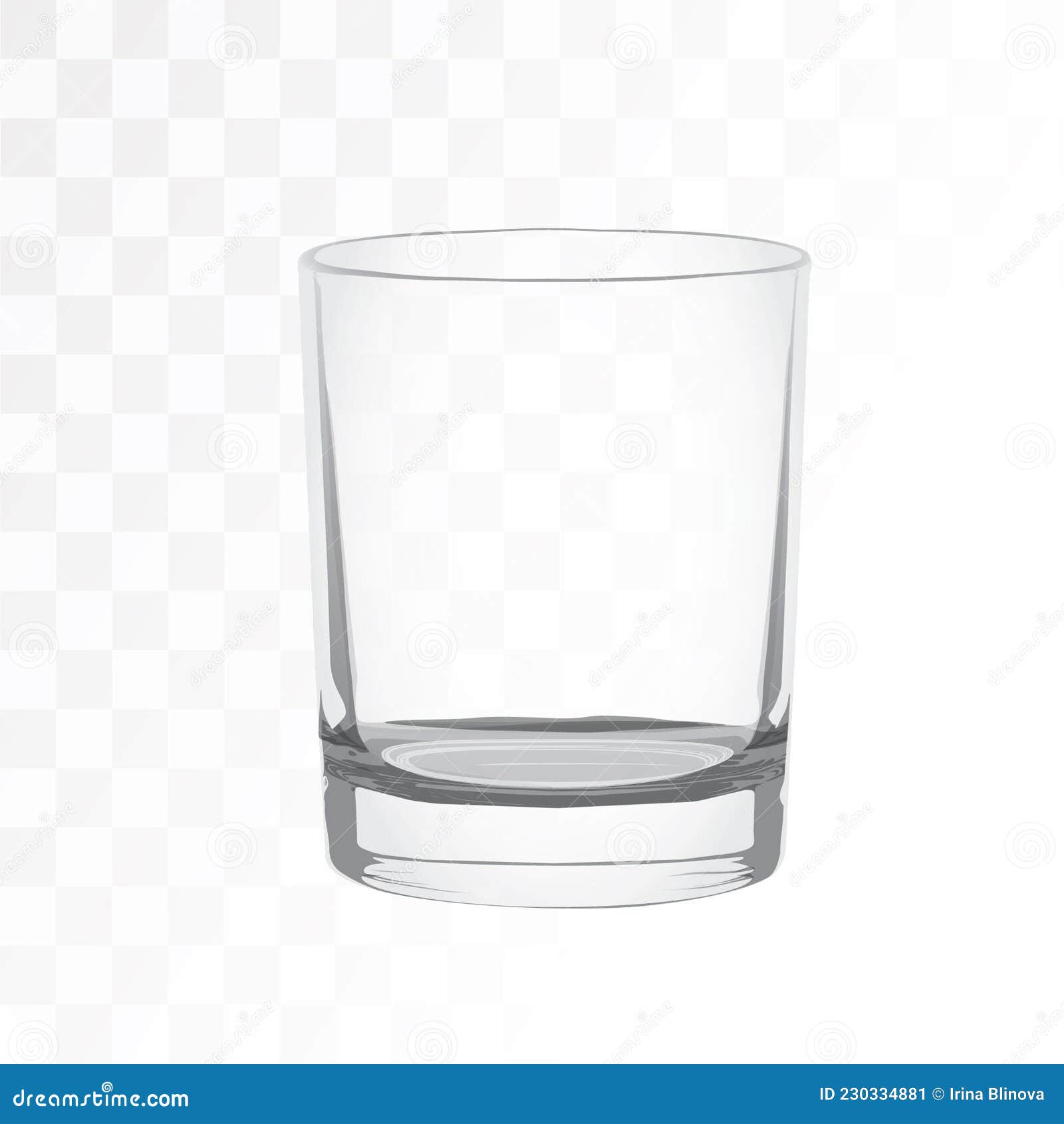 Illustration Glass Transparent Template Stock Vector - Illustration of ...