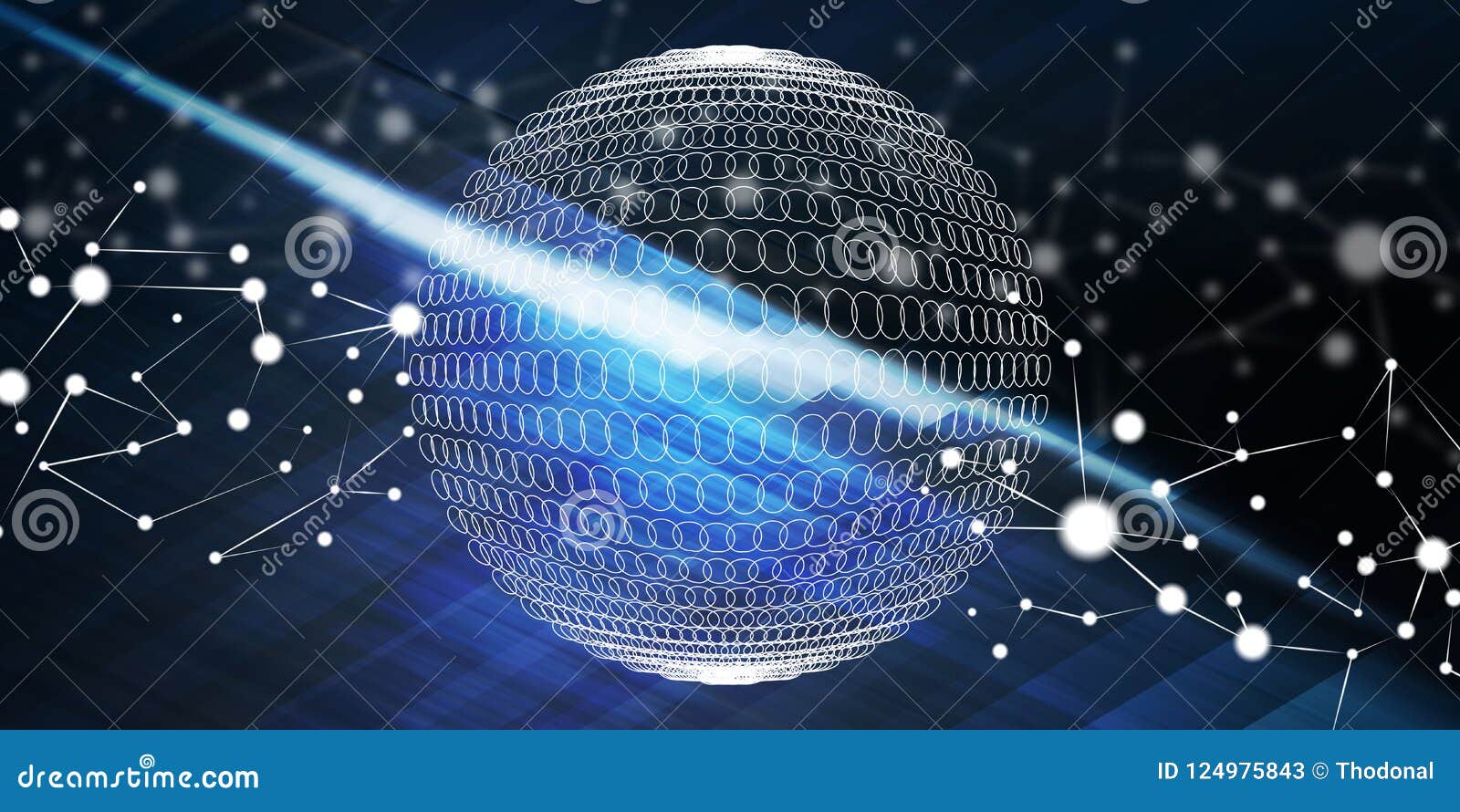 Concept of Global Connection Stock Illustration - Illustration of ...