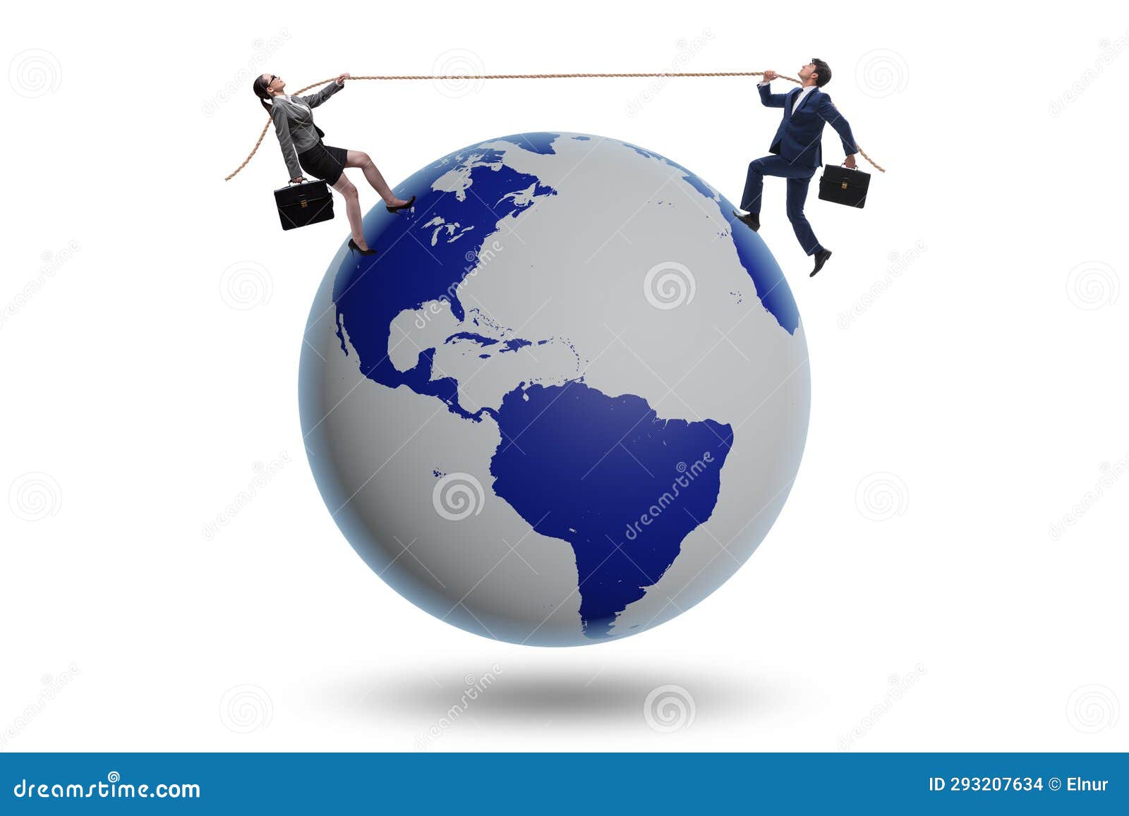 Illustration of Global International Conflict Stock Illustration - Illustration of person ...