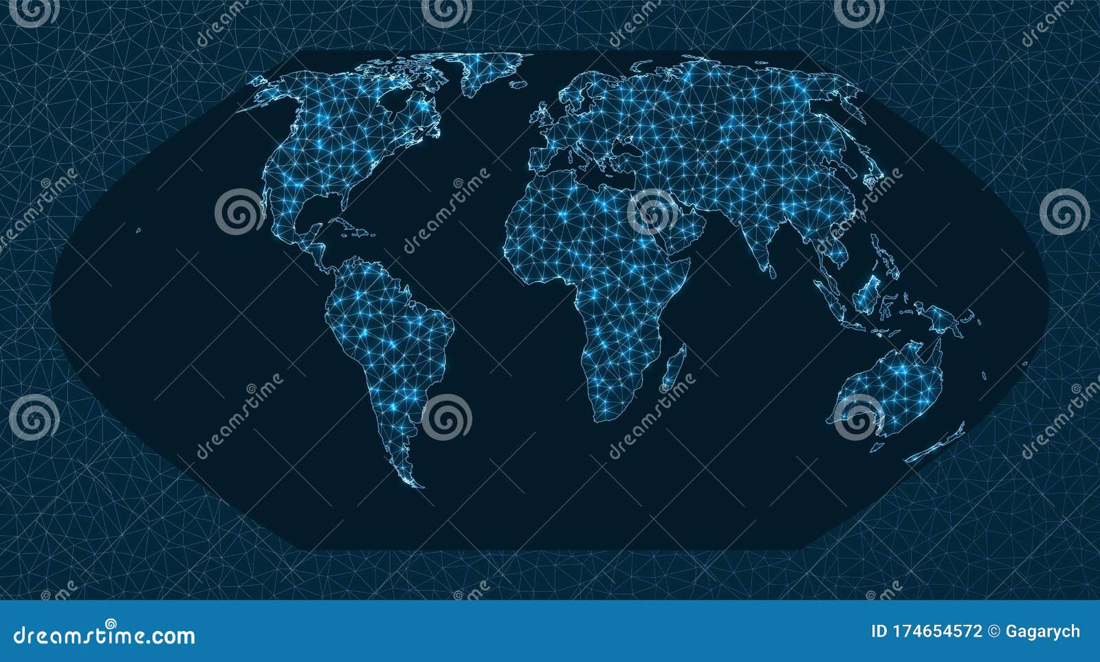 Illustration of Global Network. Stock Vector - Illustration of graphic ...