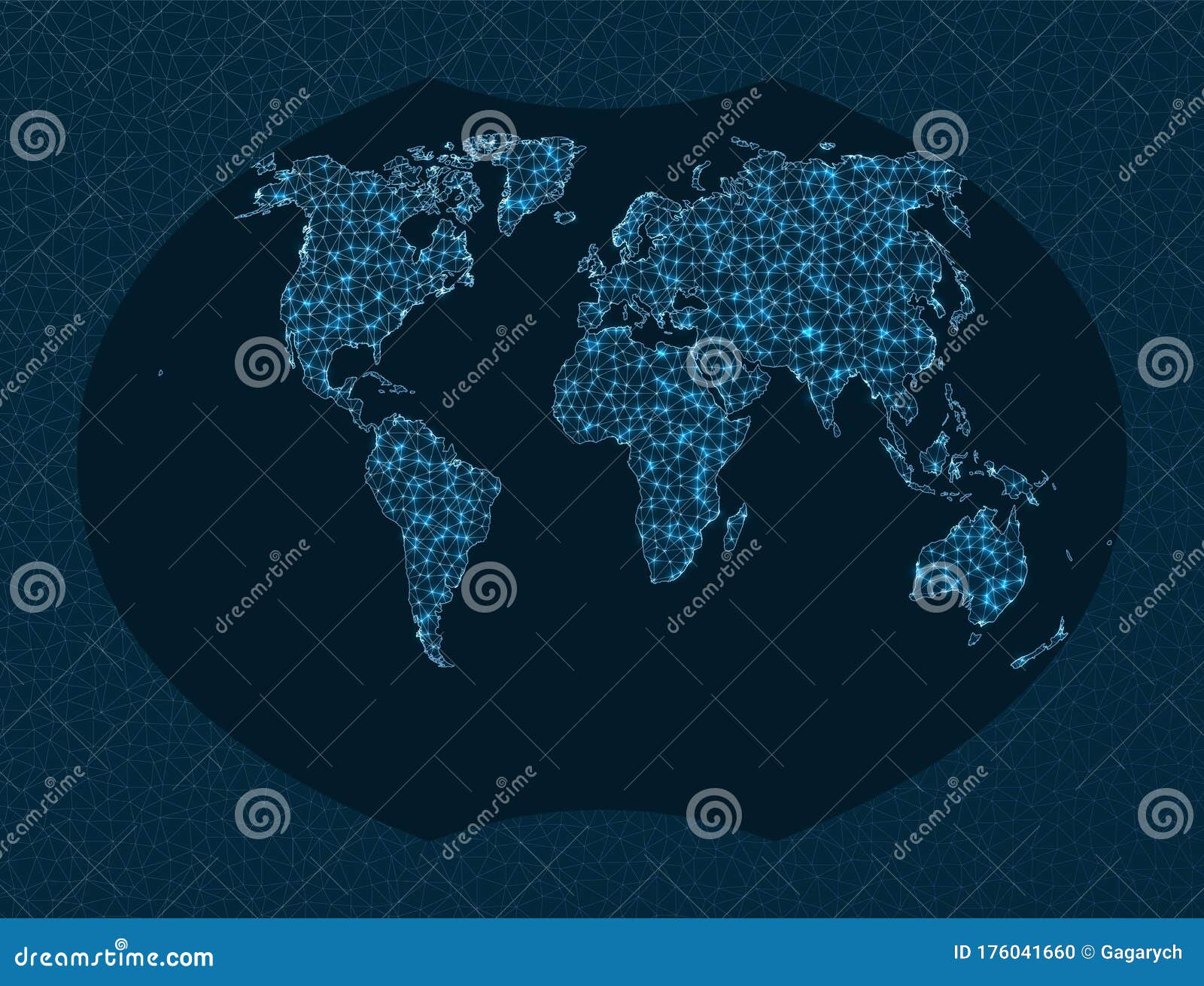 Illustration of Global Network. Stock Vector - Illustration of globe ...