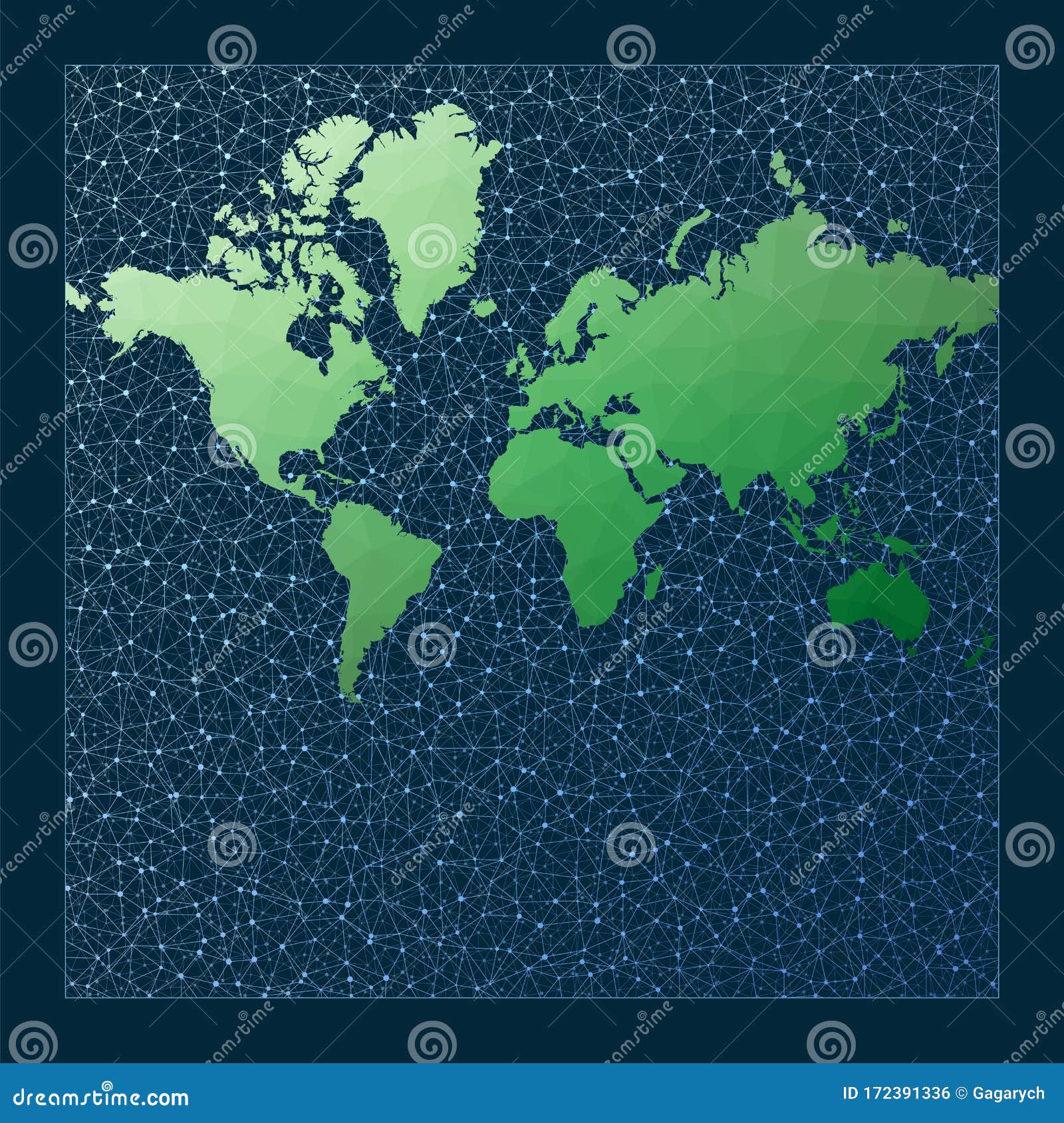 Illustration of Global Network. Stock Vector - Illustration of globe ...