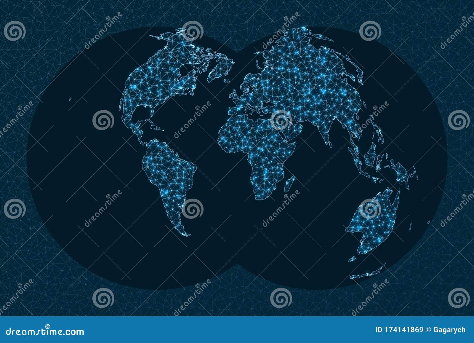 Illustration of Global Network. Stock Vector - Illustration of country ...