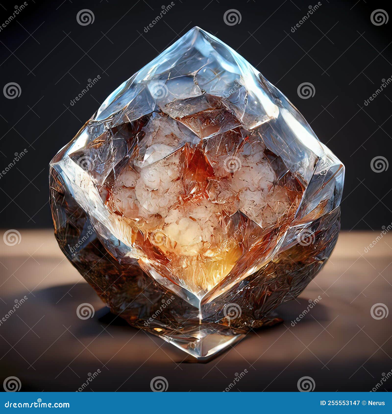 A Illustration of a Glooming Star Glas Crystal Stock Illustration ...