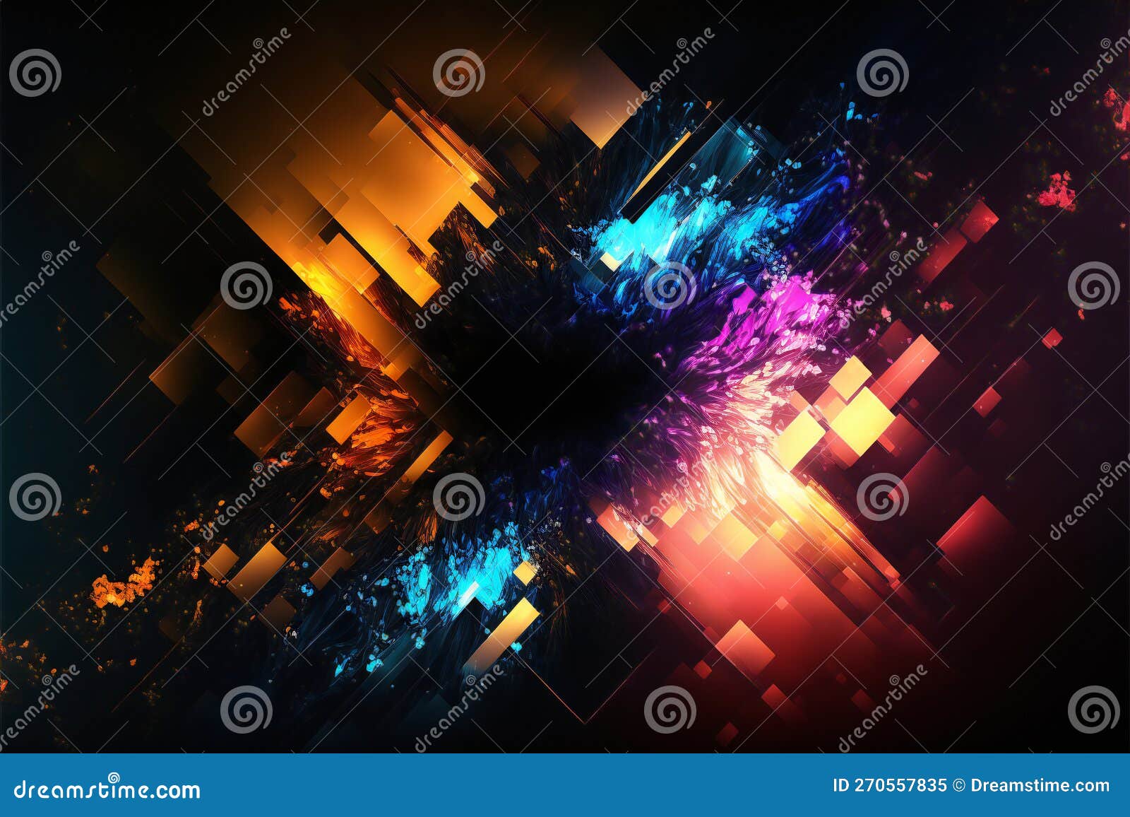 Glowing Textures of Multicolored, Abstract, Colors Stock Illustration ...