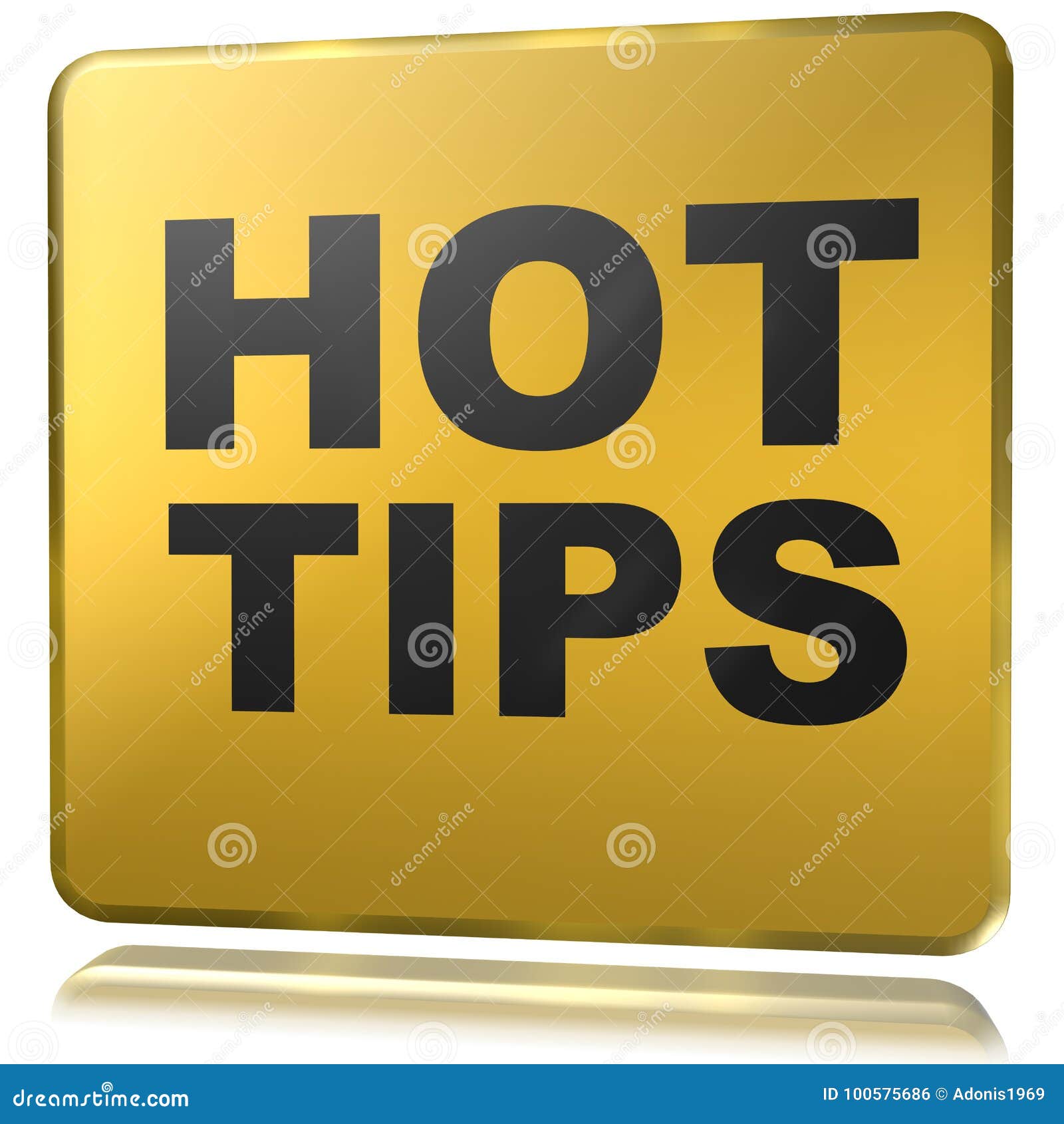 Hot tips stock illustration. Illustration of letter - 100575686