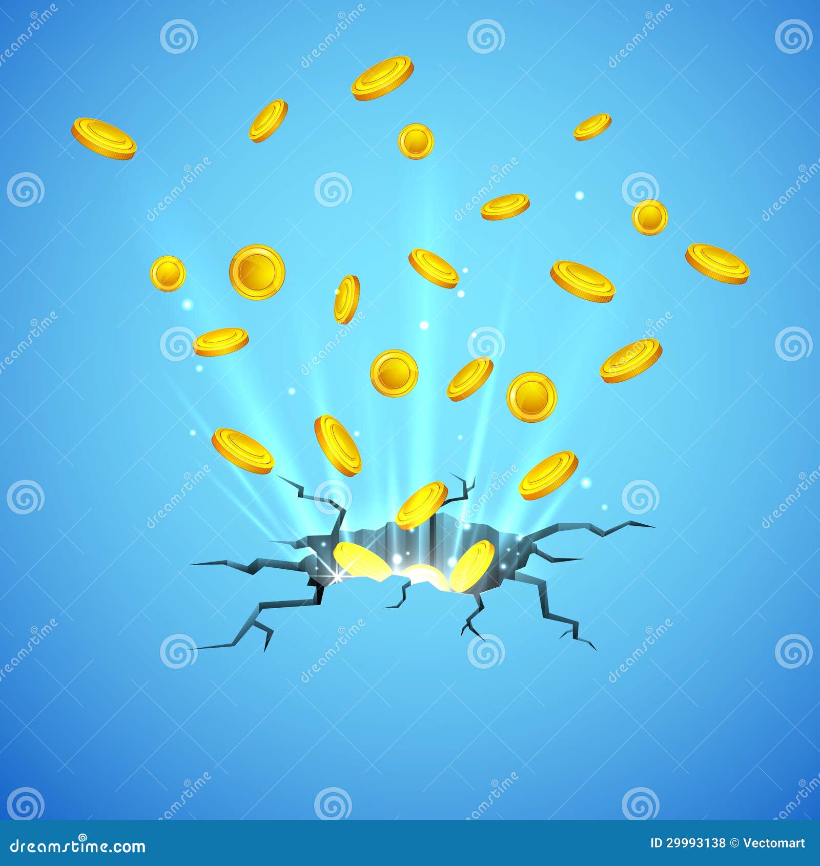 Money Blast stock vector. Illustration of business, editable - 29993138