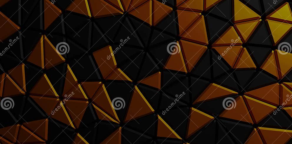 Gold Color Triangle Pattern Geometric Abstract Stock Illustration ...