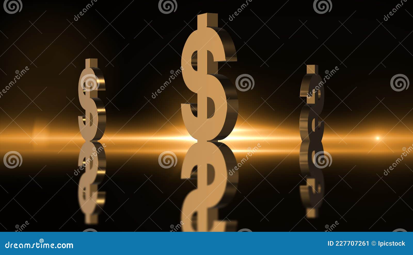 Gold Dollar Bill Symbol with Shadow Stock Illustration - Illustration ...