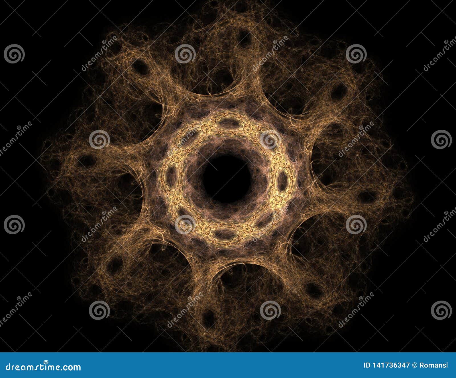 Illustration of Gold Glittering Star Dust Circle Stock Illustration ...