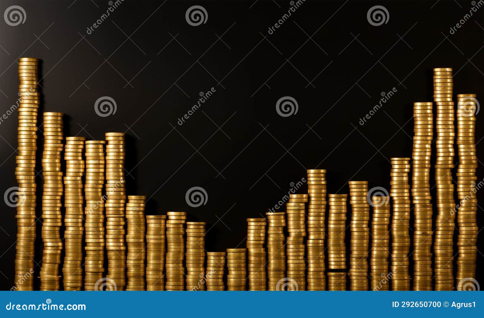 Illustration of Gold Money Coin Stack. Generative AI Stock Illustration ...