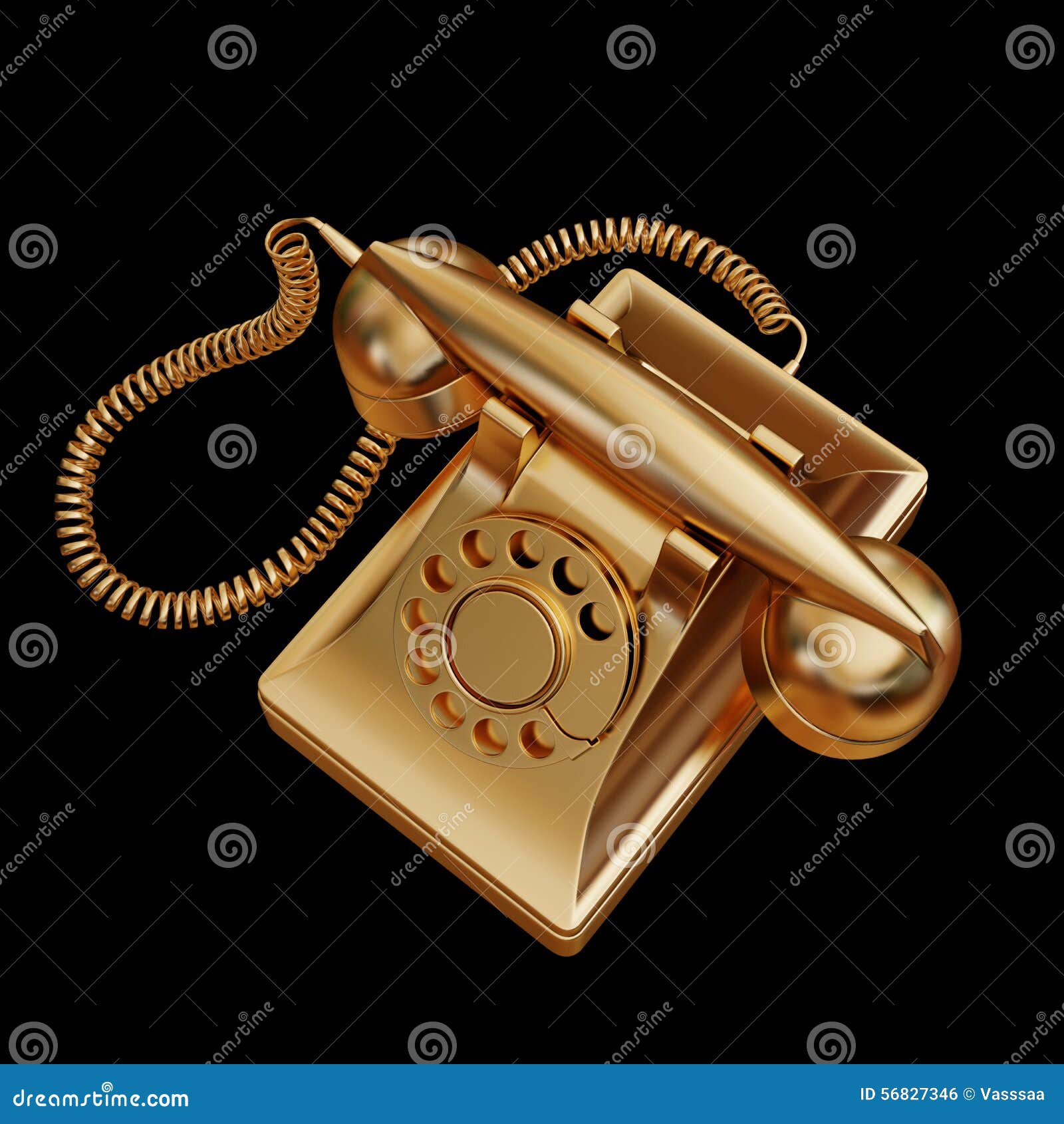 Illustration Gold Retro Phone Stock Illustrations – 659 Illustration ...