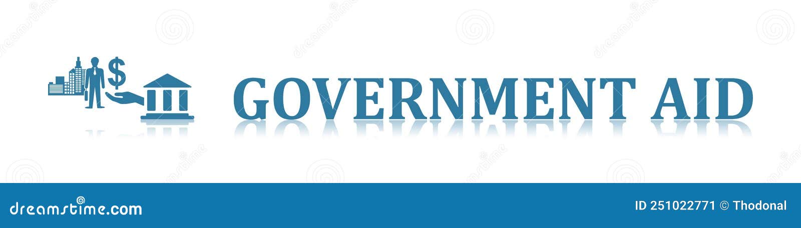 Concept of government aid stock illustration. Illustration of recovery ...