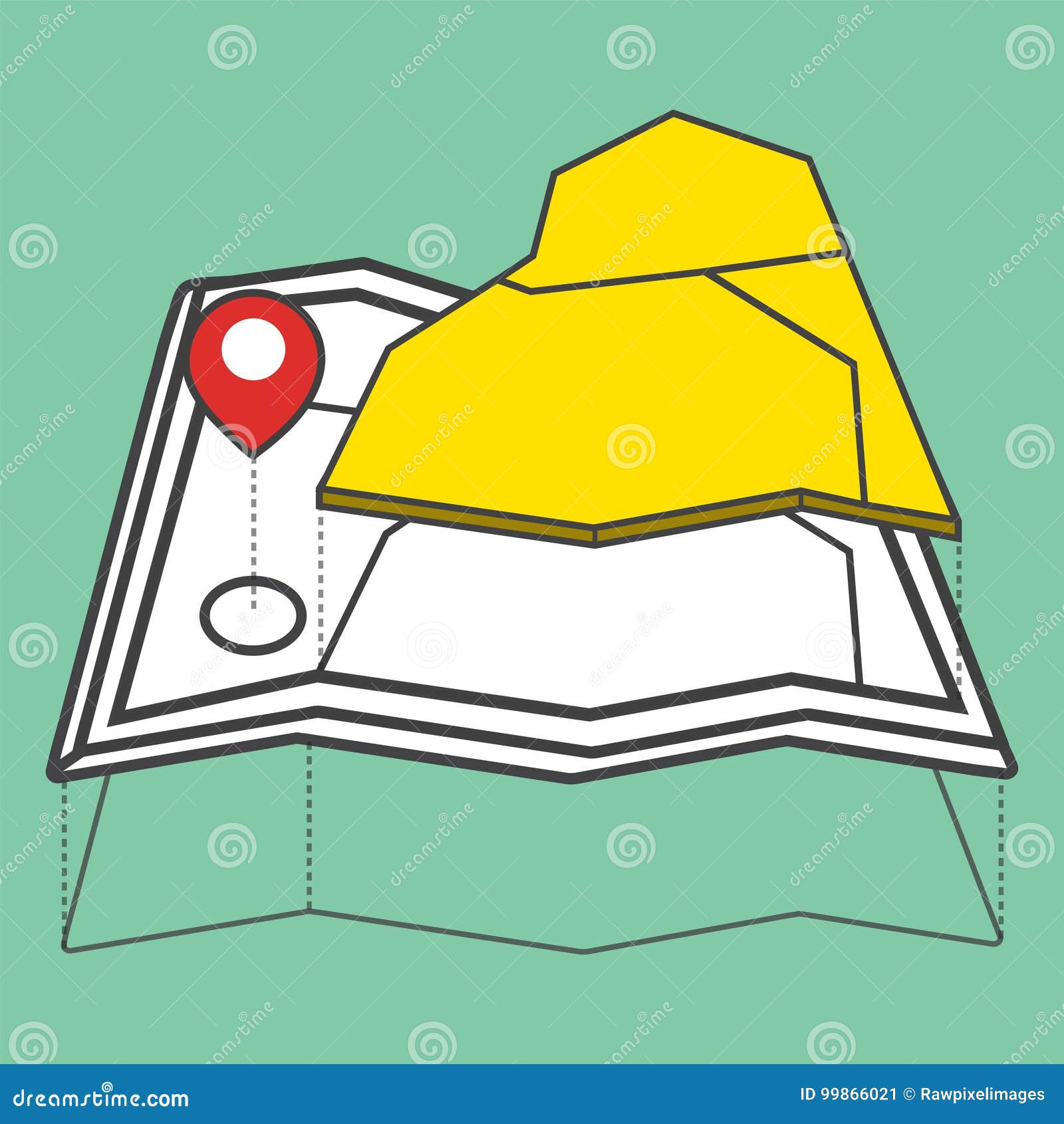 Illustration of Gps Map Vector Stock Vector - Illustration of symbol ...