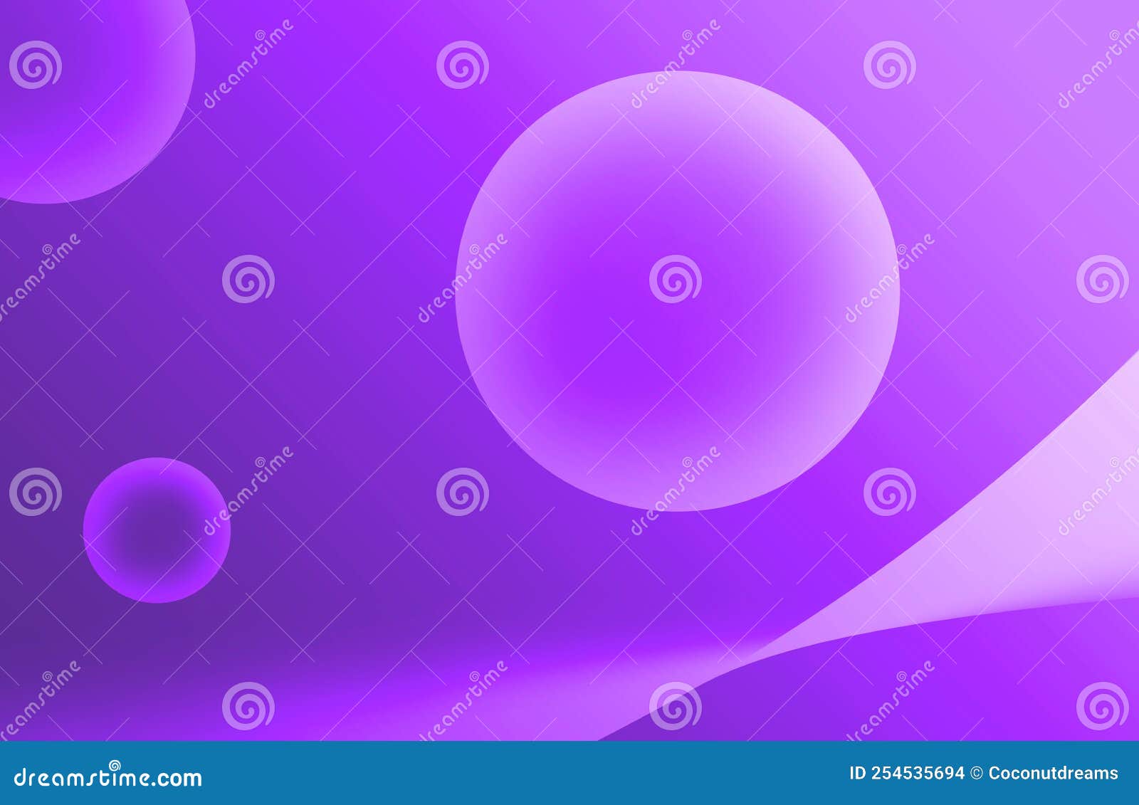 Gradient Purple Abstract 3D Various Sized Spheres Stock Illustration ...