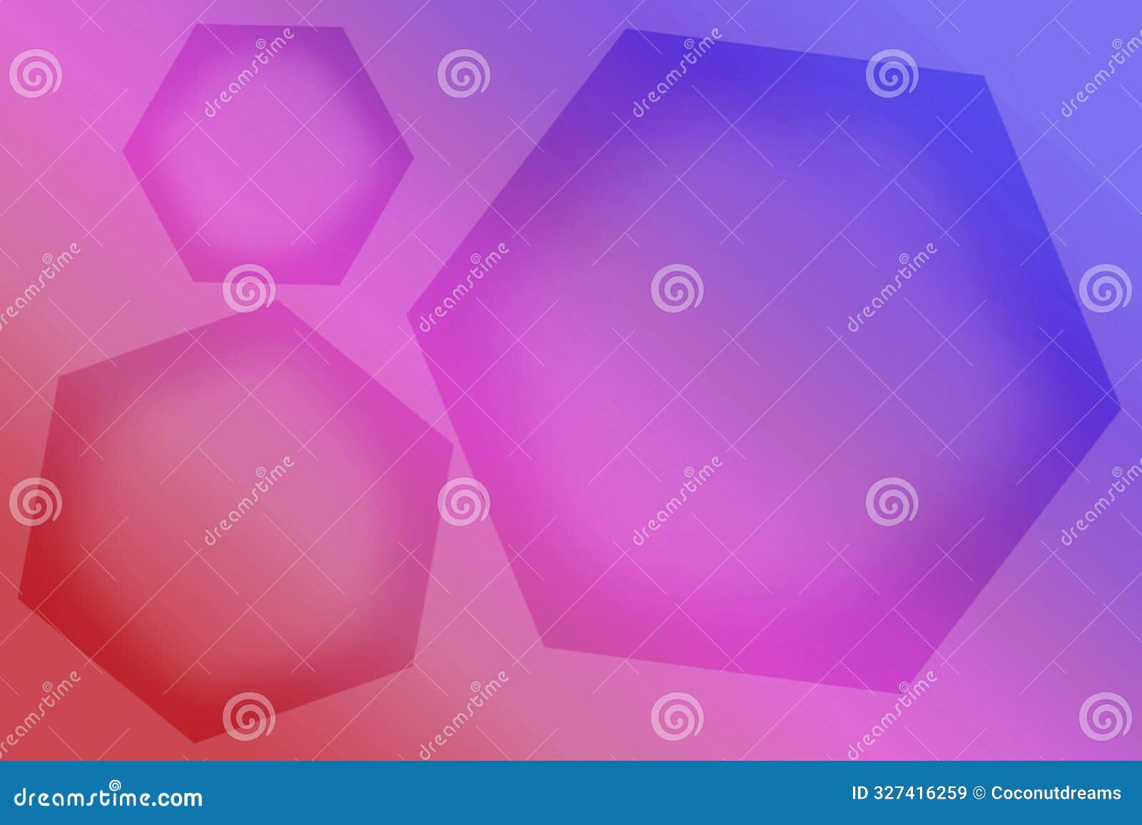 Gradient Purple and Blue 3D Various Sized Hexagon Shape Pattern Stock ...