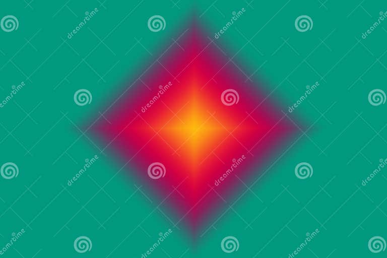 Illustration of Gradient Red Diamond Square on Pine Green Background ...