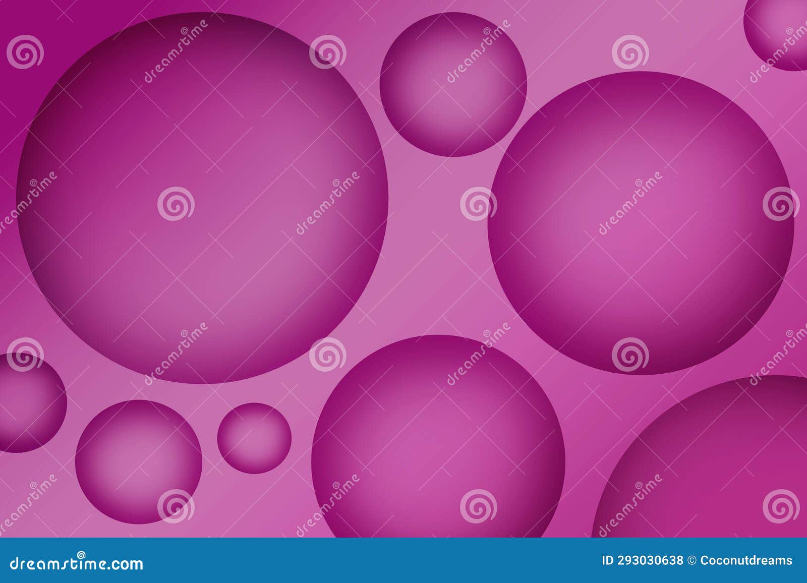 Illustration of Gradient Purple 3D Various Sized Spheres Stock ...