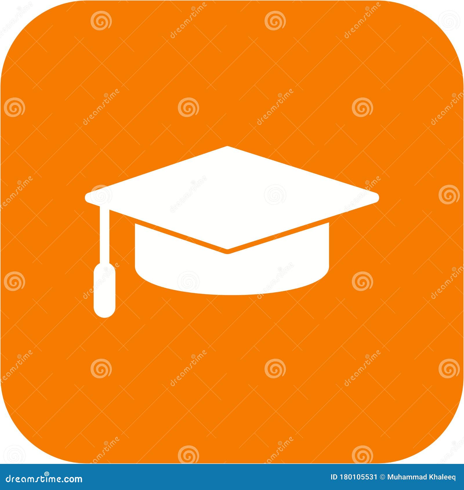 Illustration Graduation Cap Icon for Personal and Commercial Use. Stock ...