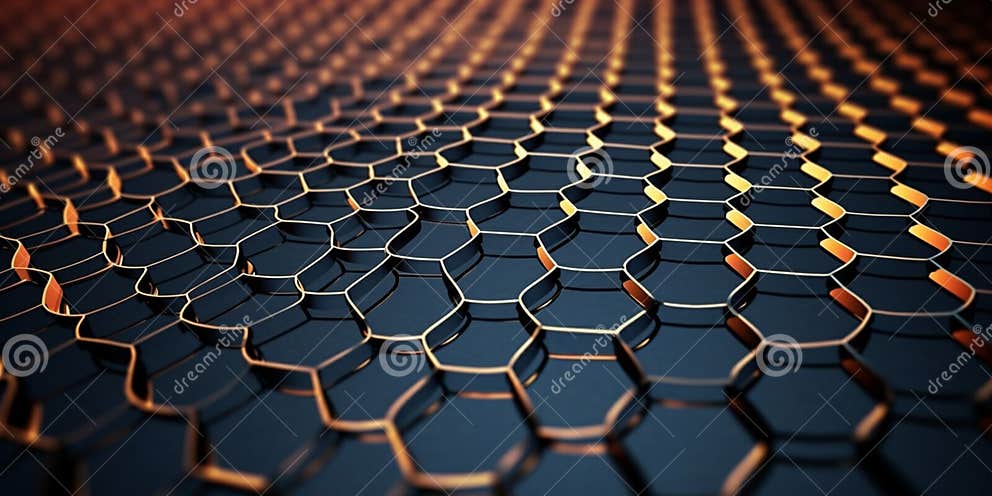 Illustration of Graphene Circuits, Symbol of Technological Innovation ...