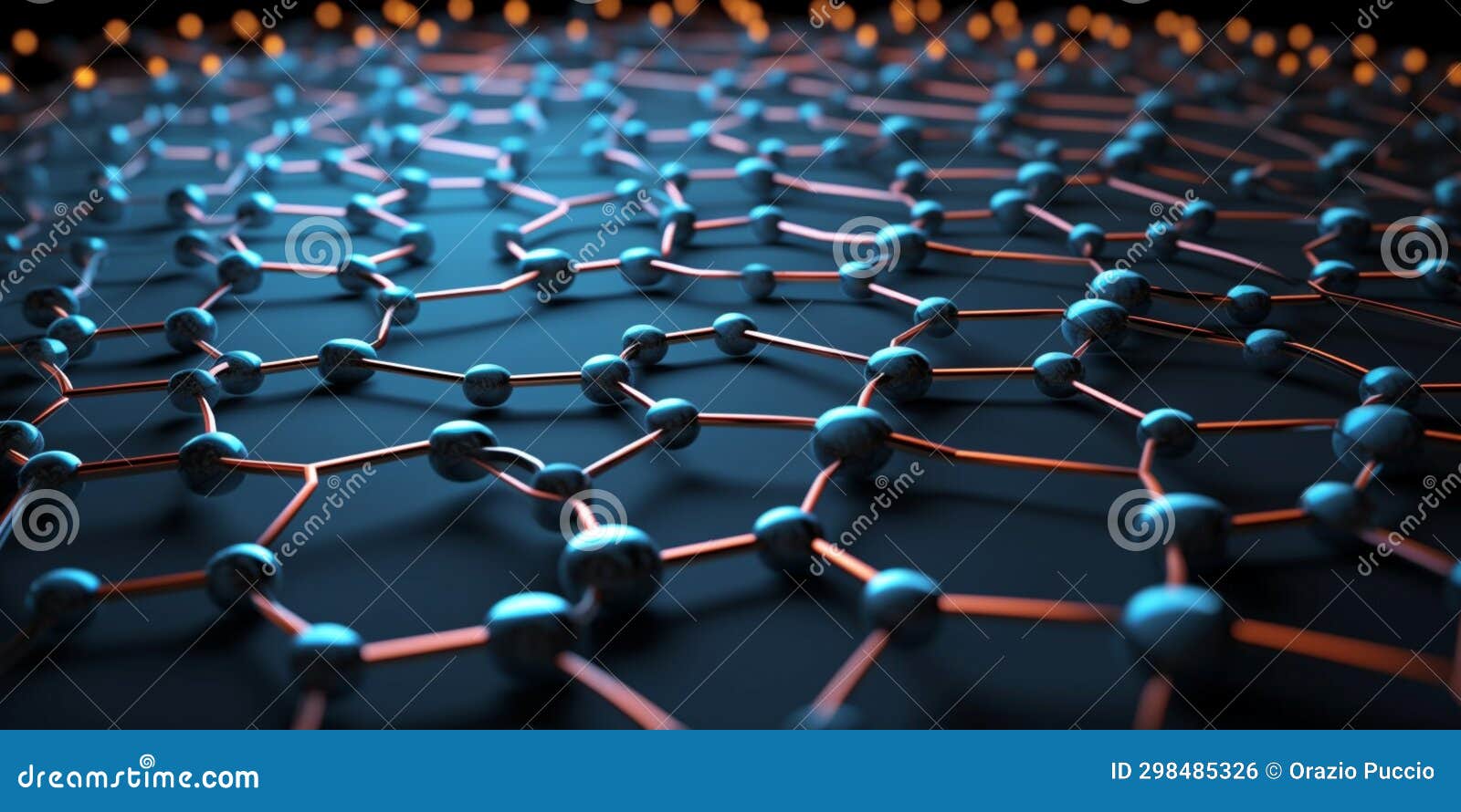 Illustration of Graphene Circuits, Symbol of Technological Innovation ...