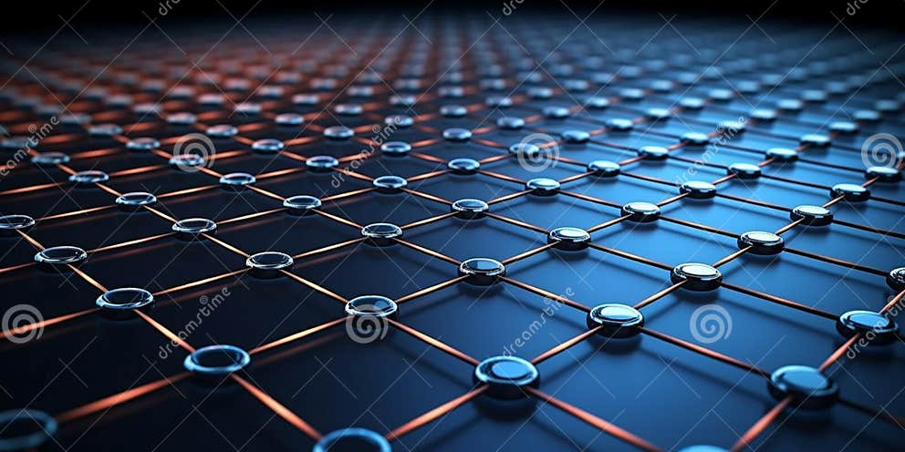Illustration of Graphene Circuits, Symbol of Technological Innovation ...