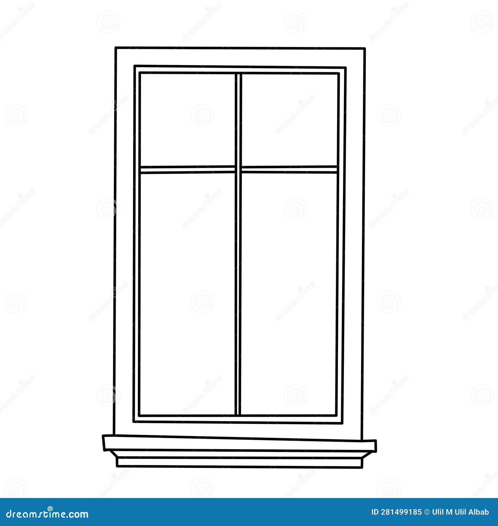 Illustration Graphic Image Closed Window Icon. Stock Illustration ...