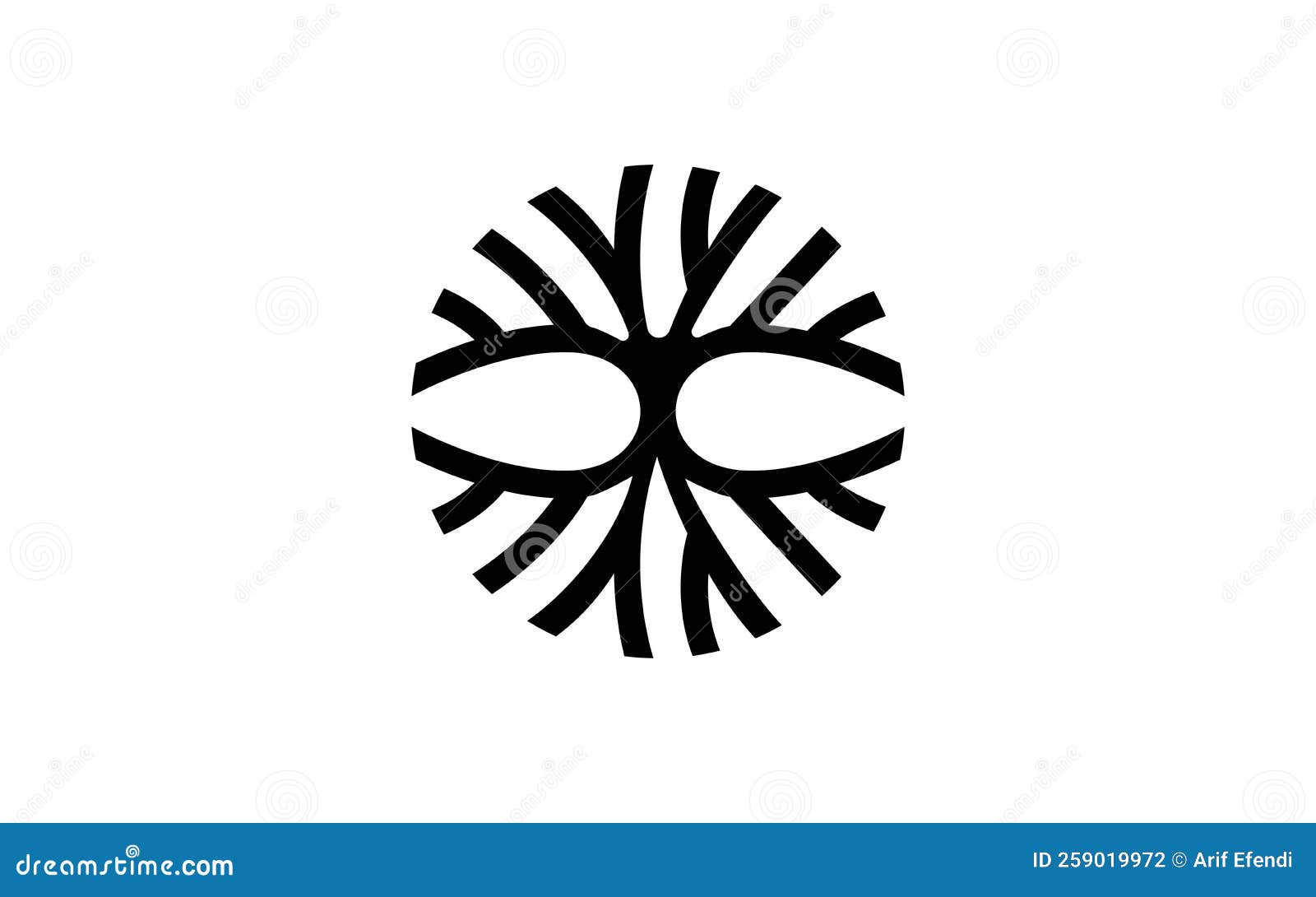 Illustration Vector Graphic of Abstract Life Root on White Background ...