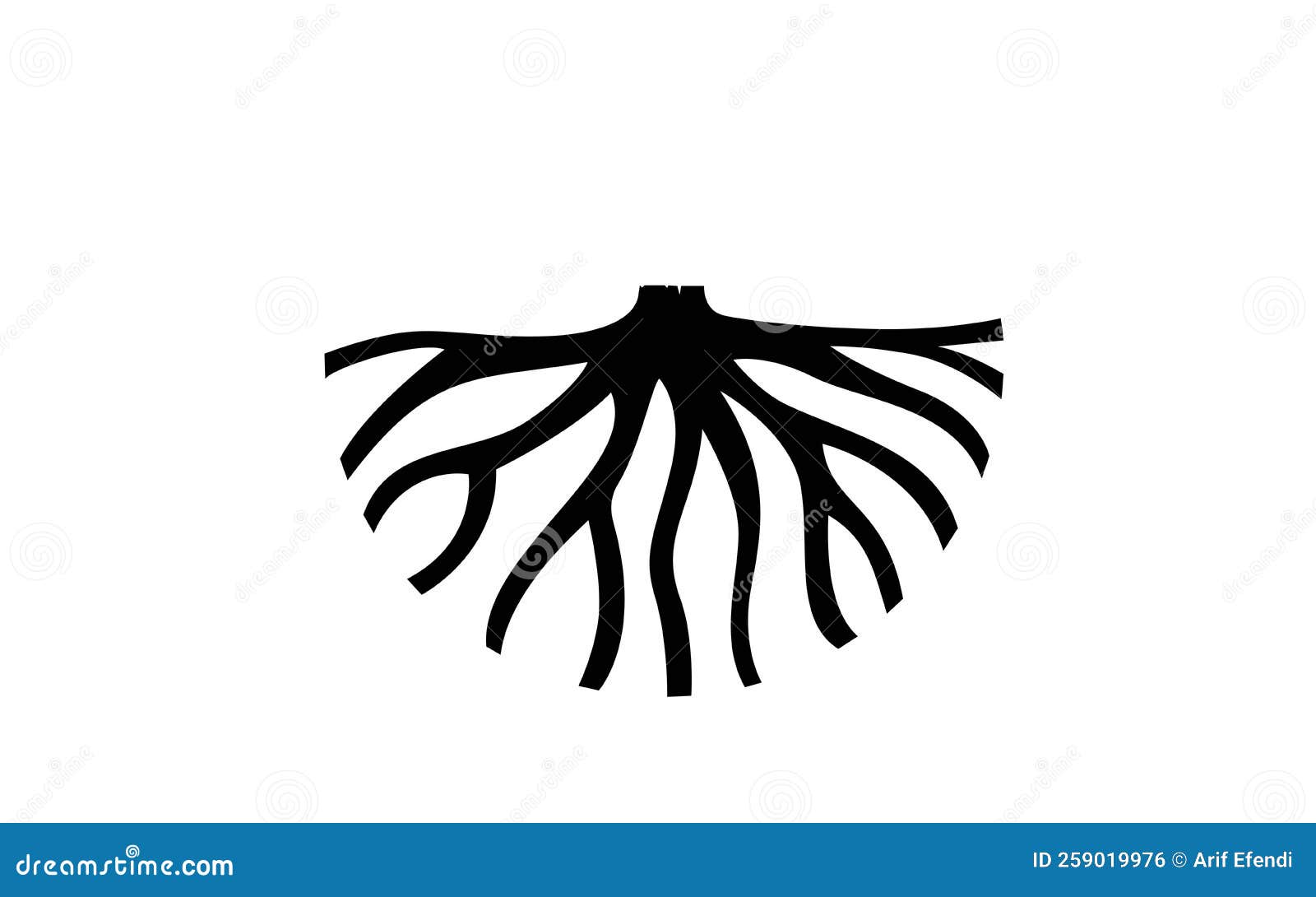 Illustration Vector Graphic of Abstract Life Root on White Background ...