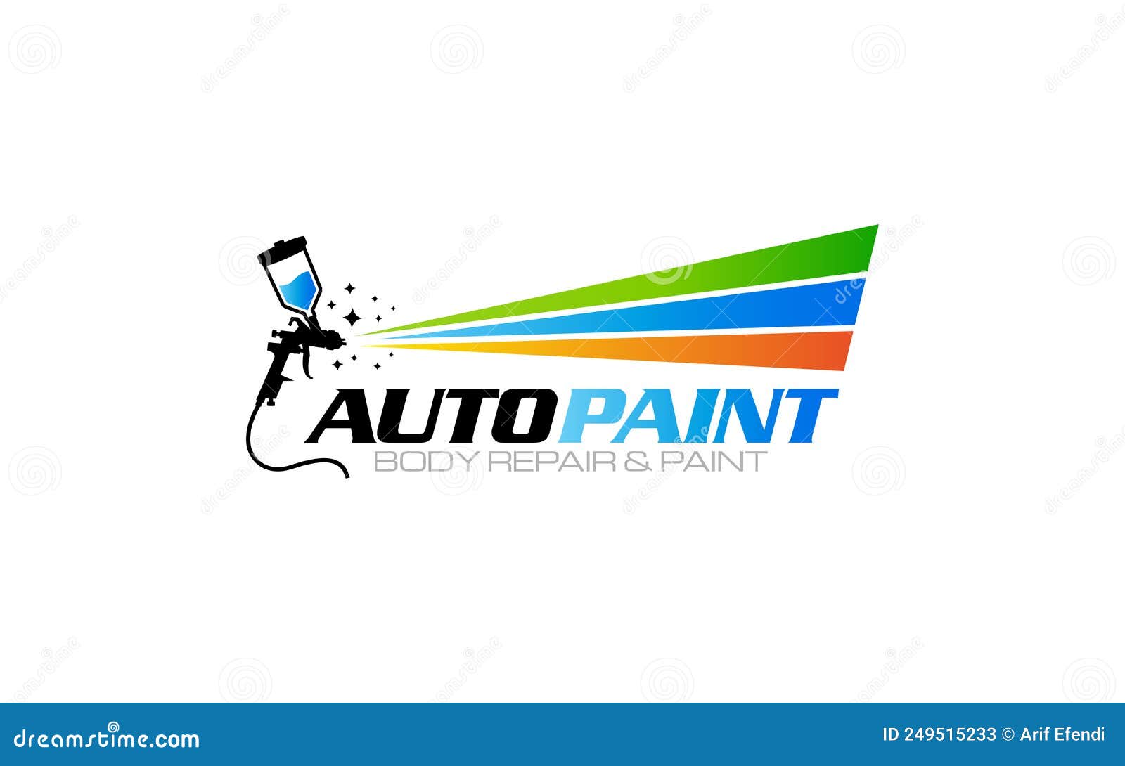 Illustration Graphic Vector of Auto Car Painting Logo Design Template ...