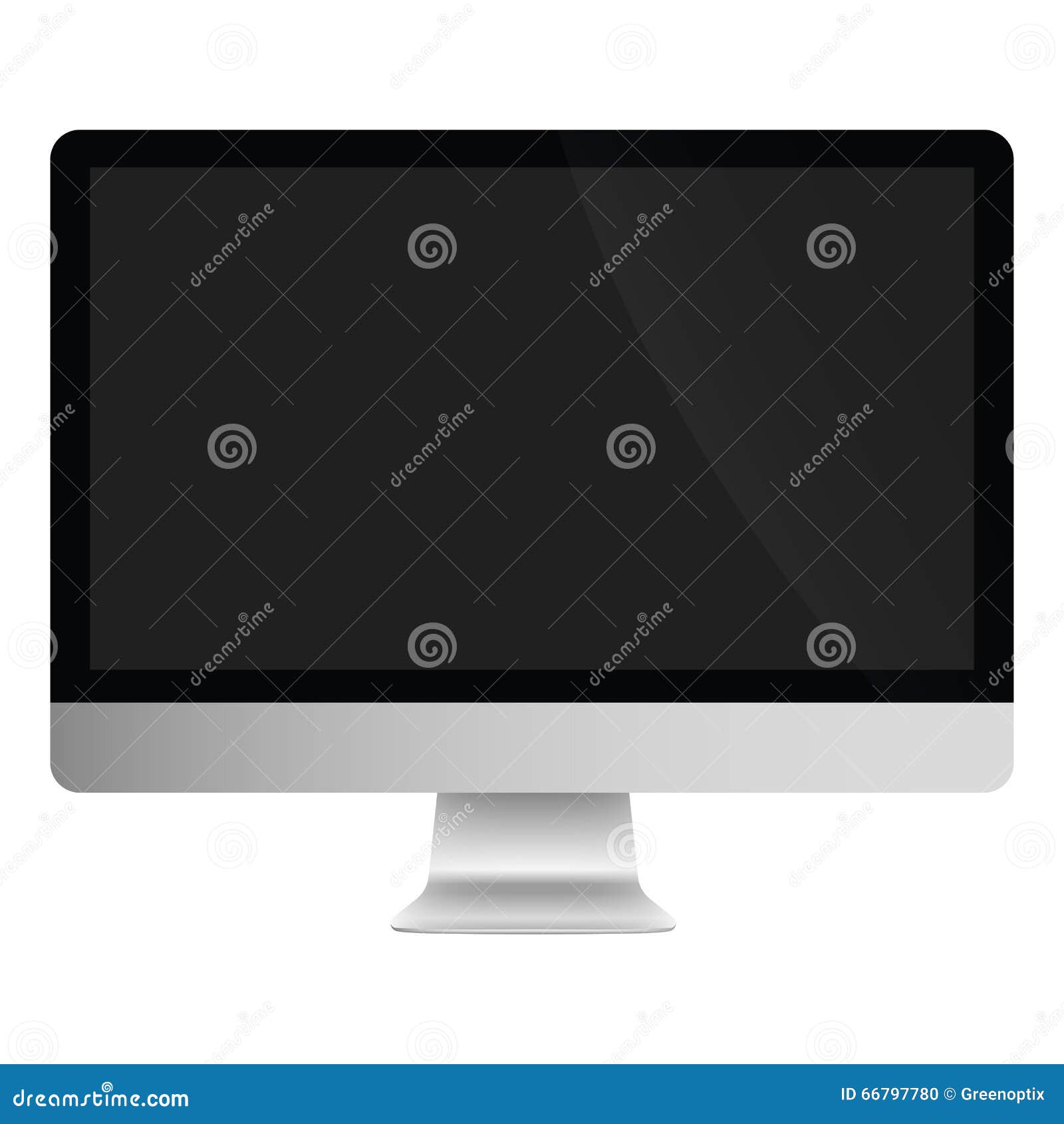 Illustration Graphic Vector Computer with Black Screen Stock Vector ...