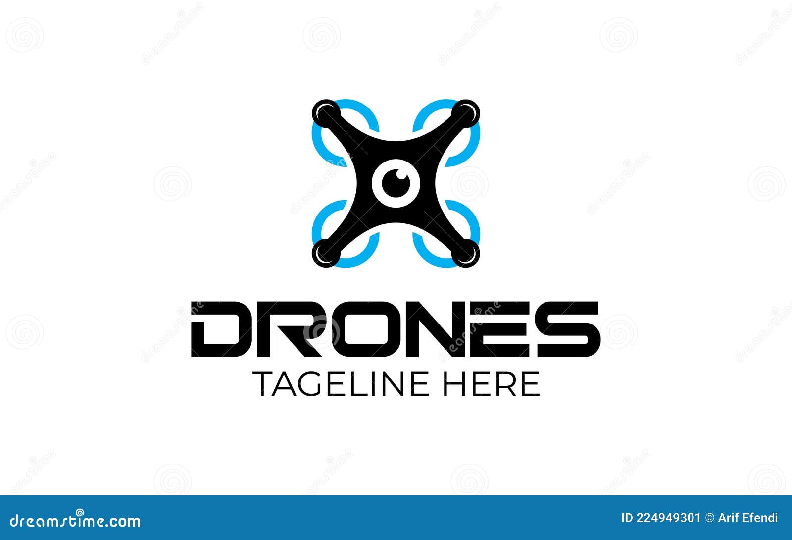 Illustration Graphic Vector Future of Drone Technology Logo Design ...