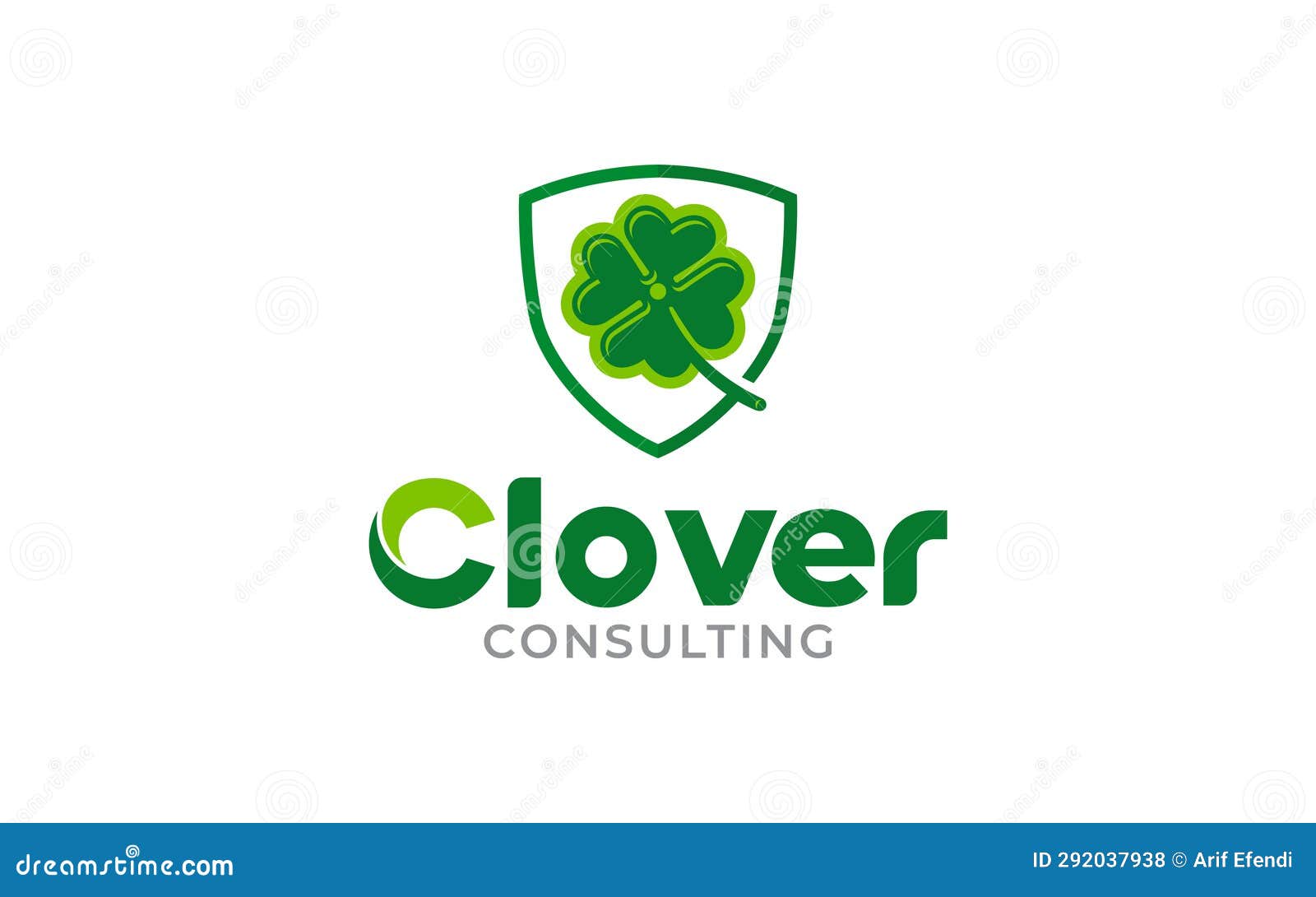 Illustration Graphic Vector of Green Clover or Shamrock Four Leaf Logo ...