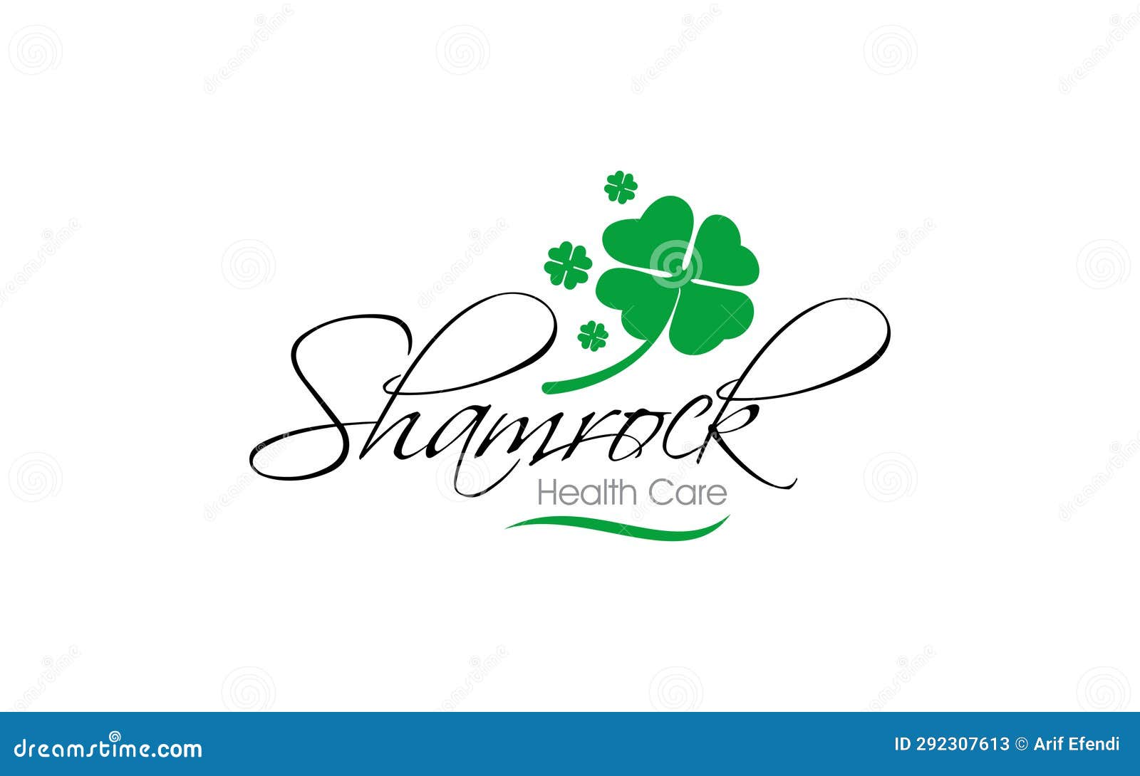 Illustration Graphic Vector of Green Clover or Shamrock Four Leaf Logo ...