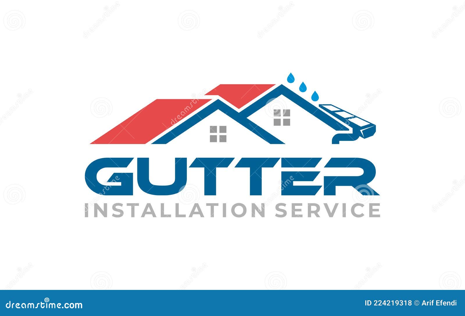 Illustration Graphic Vector of Gutter Installation and Repair Service ...
