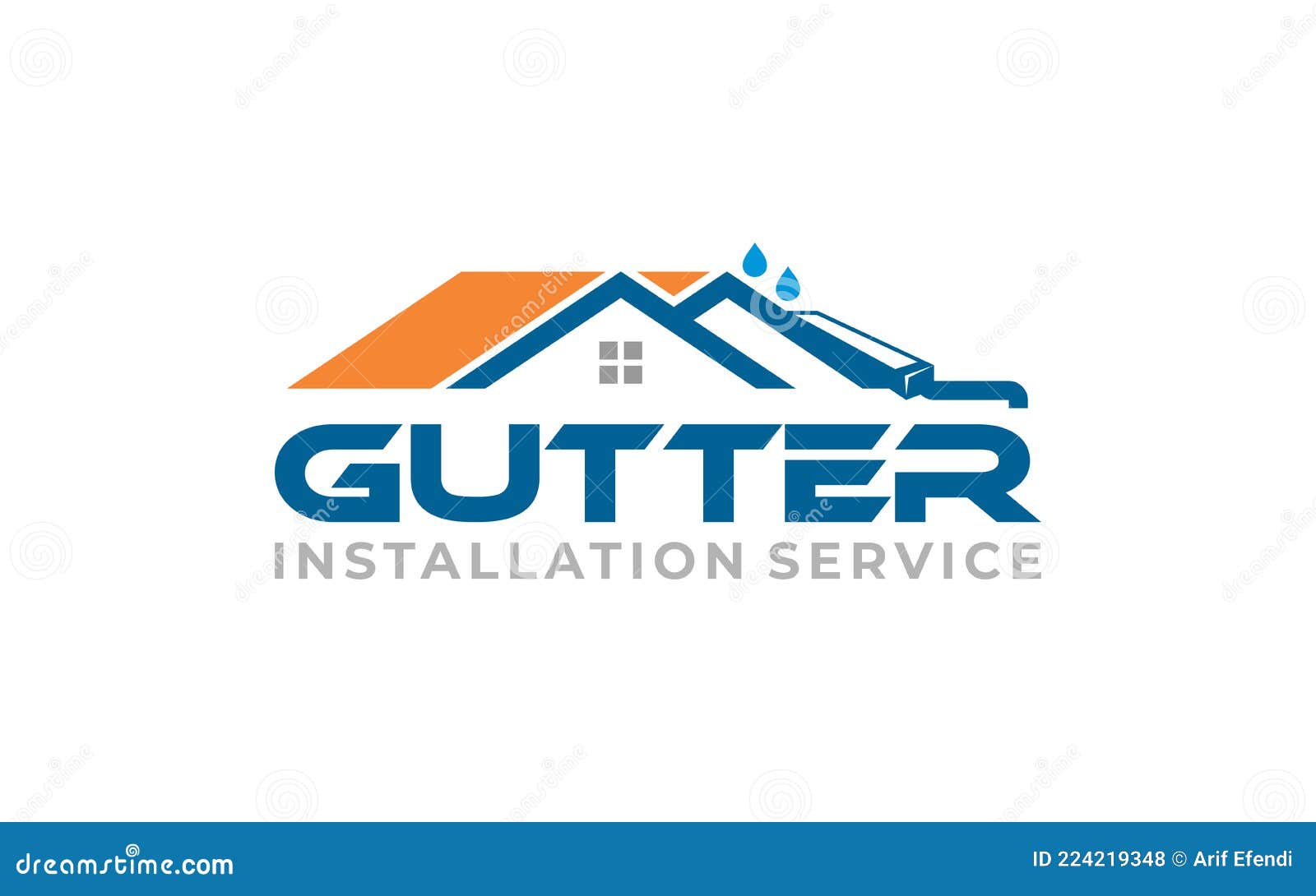 Illustration Graphic Vector of Gutter Installation and Repair Service ...