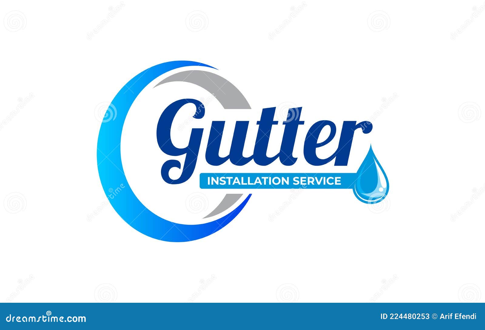 Illustration Graphic Vector of Gutter Installation and Repair Service ...