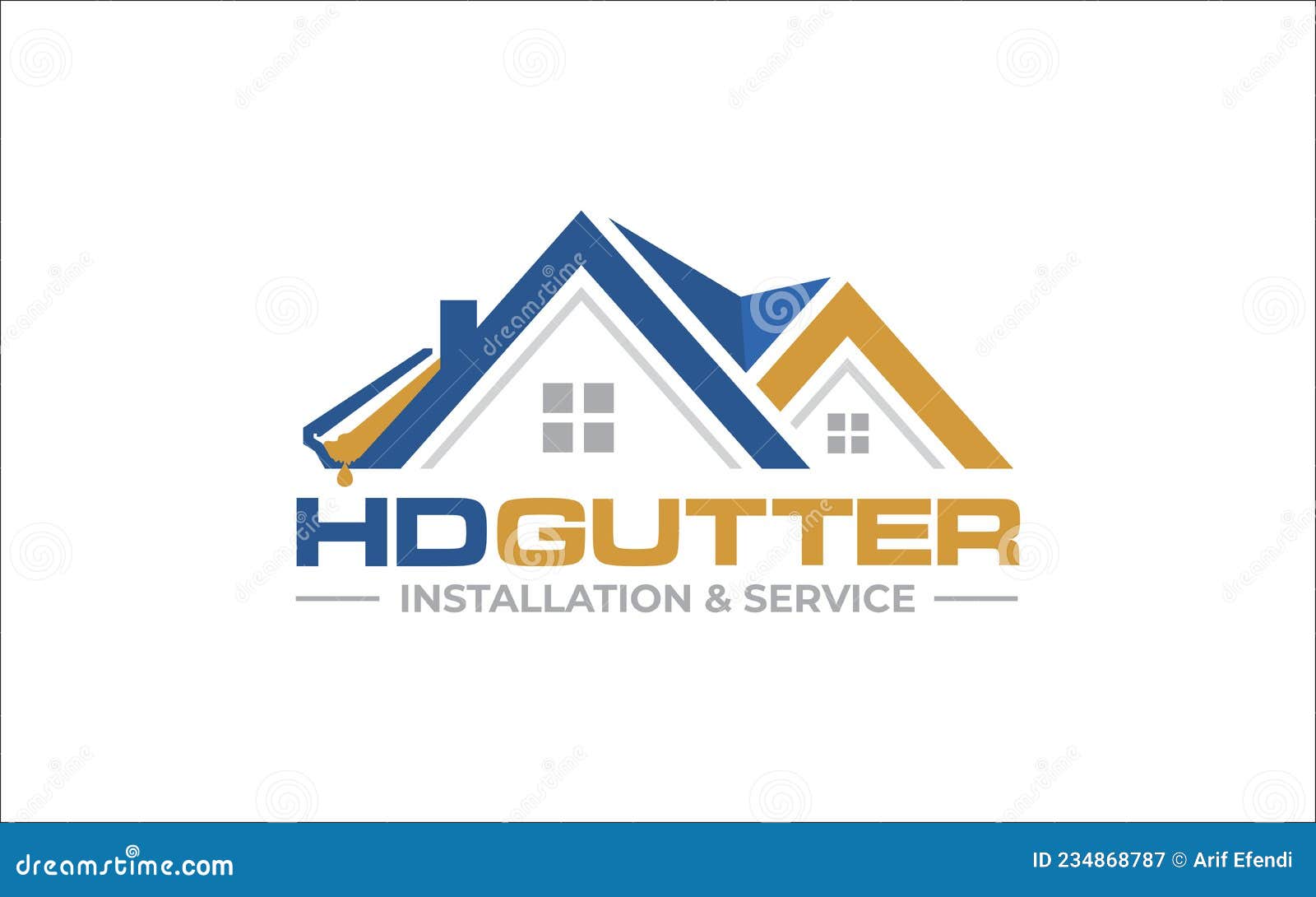 Illustration Graphic Vector of Gutter Installation and Repair Service ...