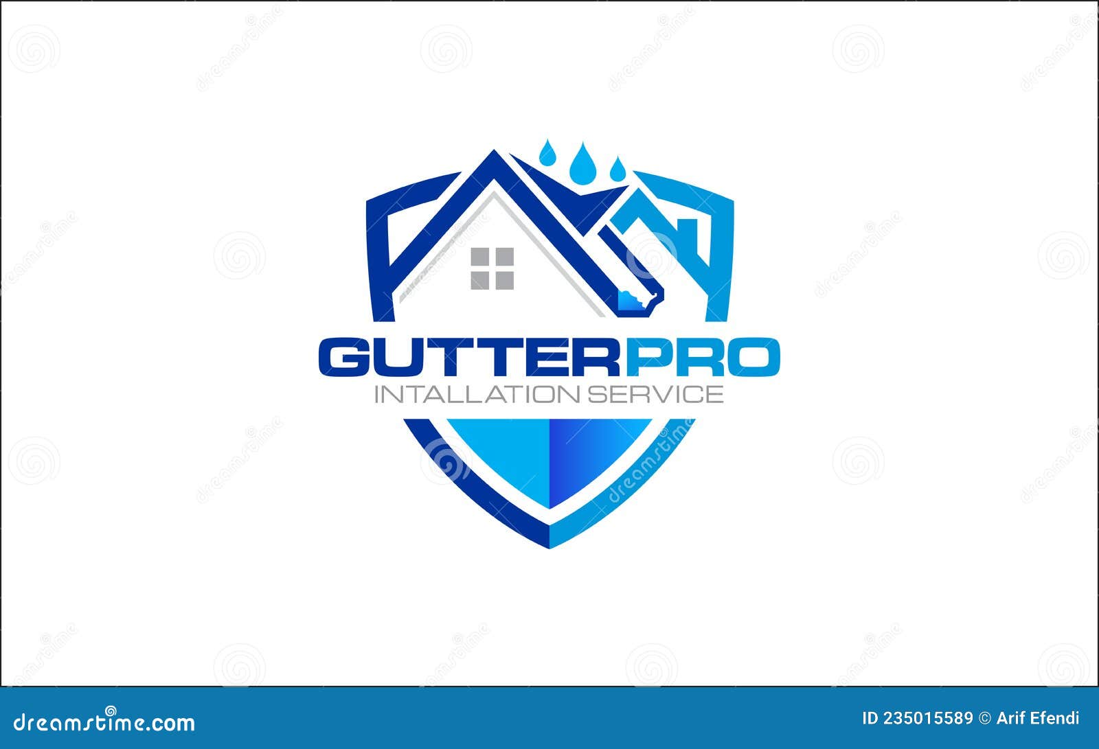 Illustration Graphic Vector of Gutter Installation and Repair Service ...