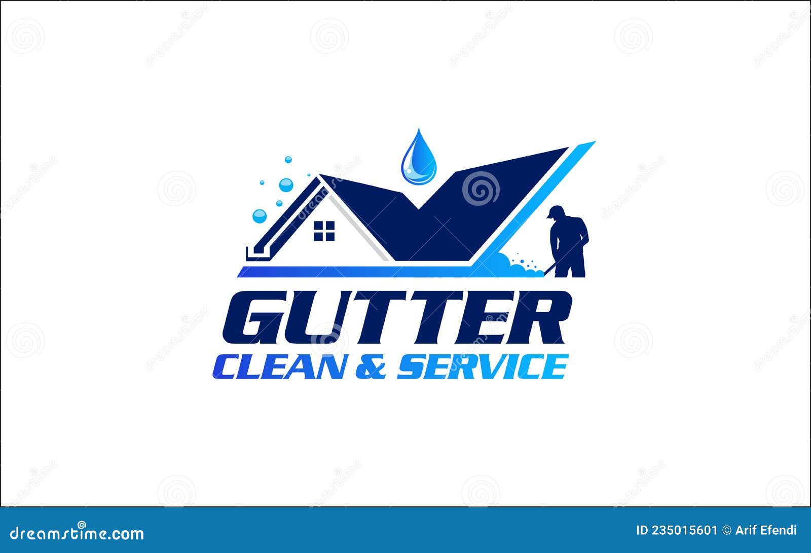 Illustration Graphic Vector of Gutter Installation and Repair Service ...